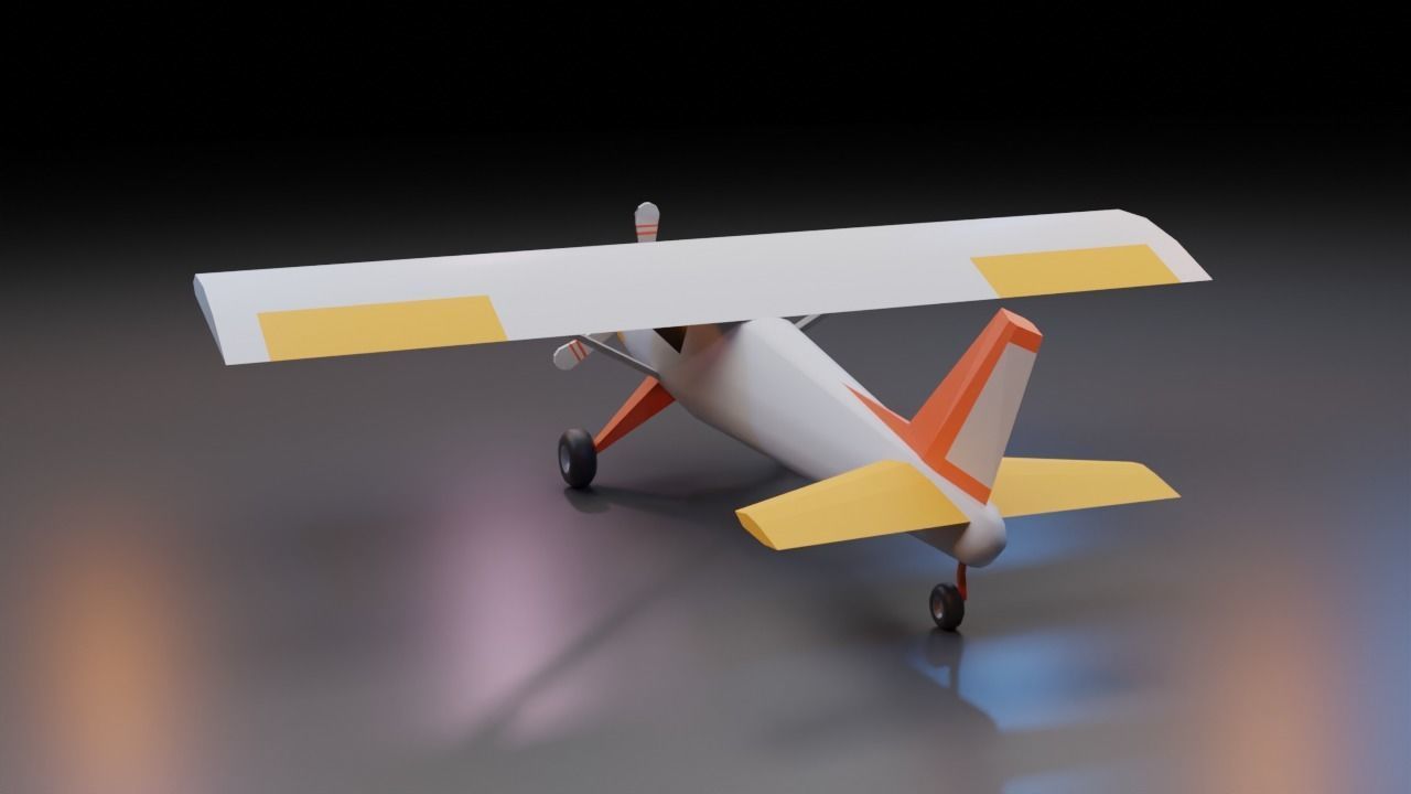 3D model Low Poly Plane - Roblox VR / AR / low-poly | CGTrader