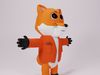 3D model Cute fox character human from 3d model VR / AR / low-poly ...