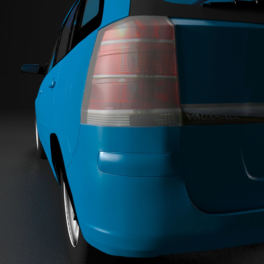 Vauxhall Zafira 2005 3D model rigged | CGTrader