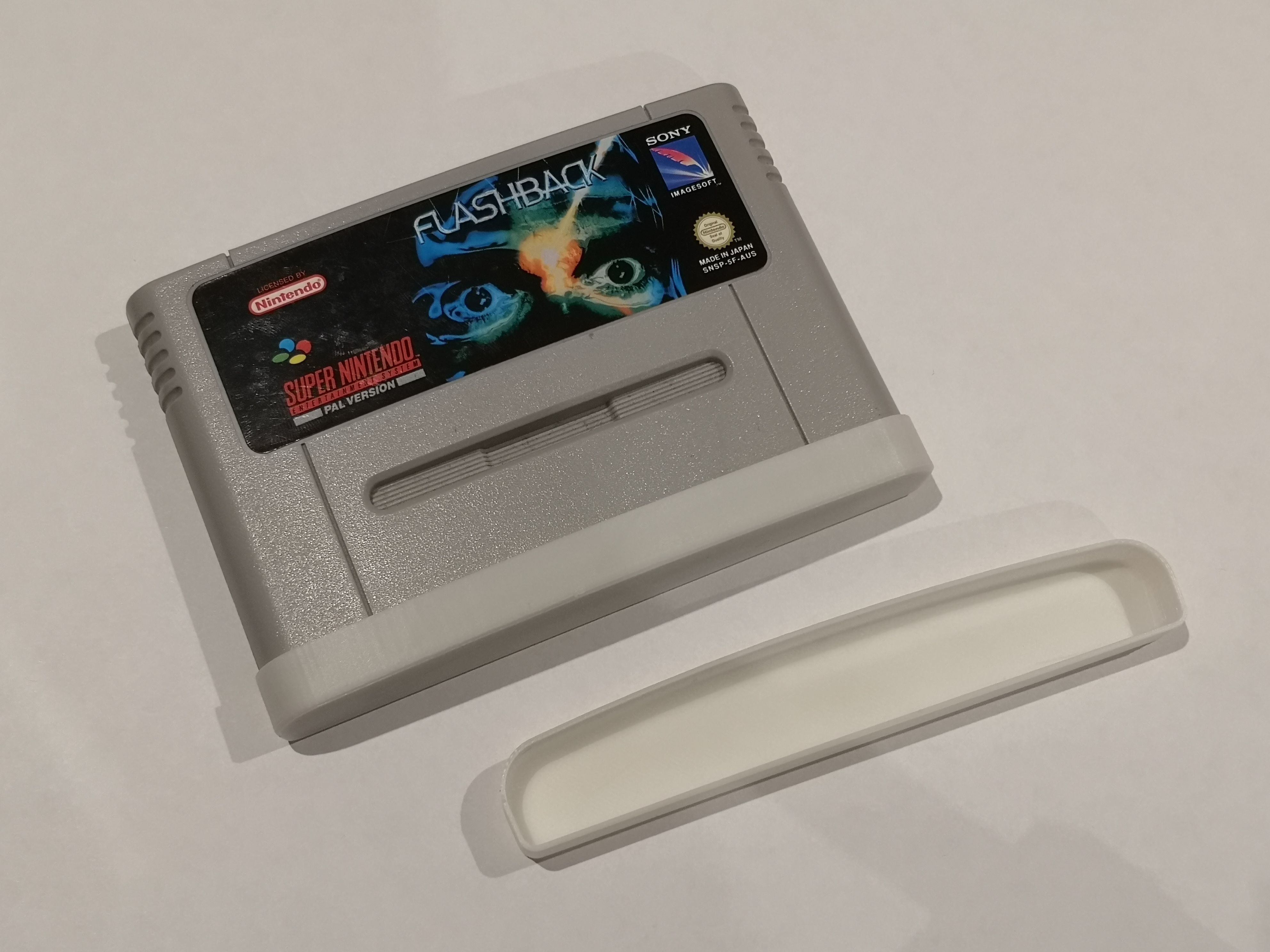 SNES CARTRIDGE DUST COVER 3D model 3D printable | CGTrader