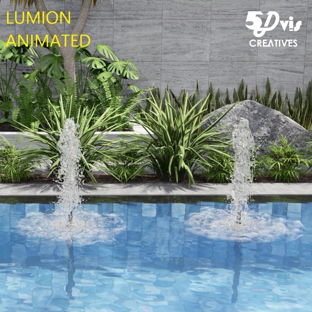 3D model JESSY jet cluster lumion fountains VR / AR / low-poly | CGTrader