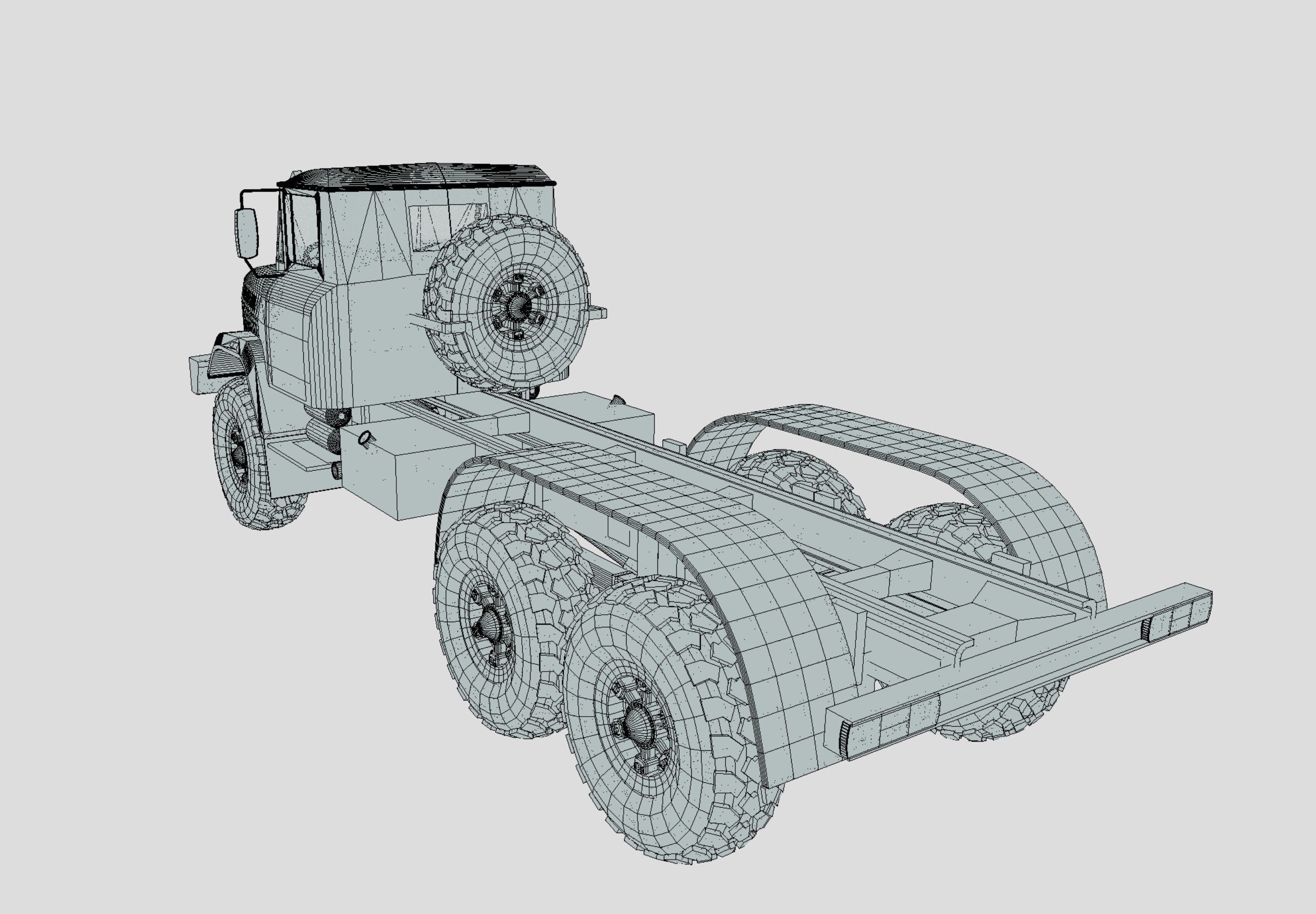 3D model KrAZ 6x6 Model VR / AR / low-poly | CGTrader