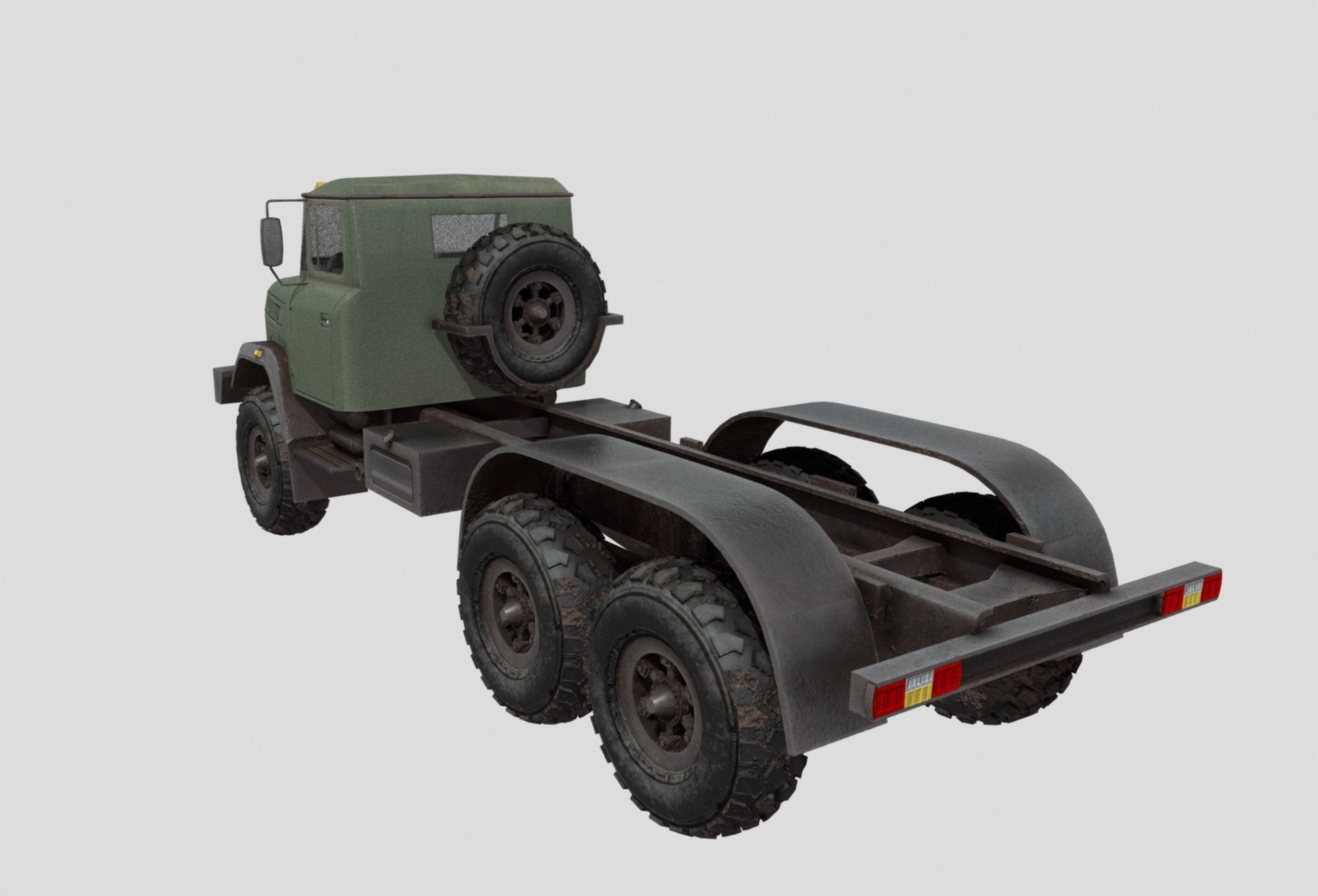 3D model KrAZ 6x6 Model VR / AR / low-poly | CGTrader