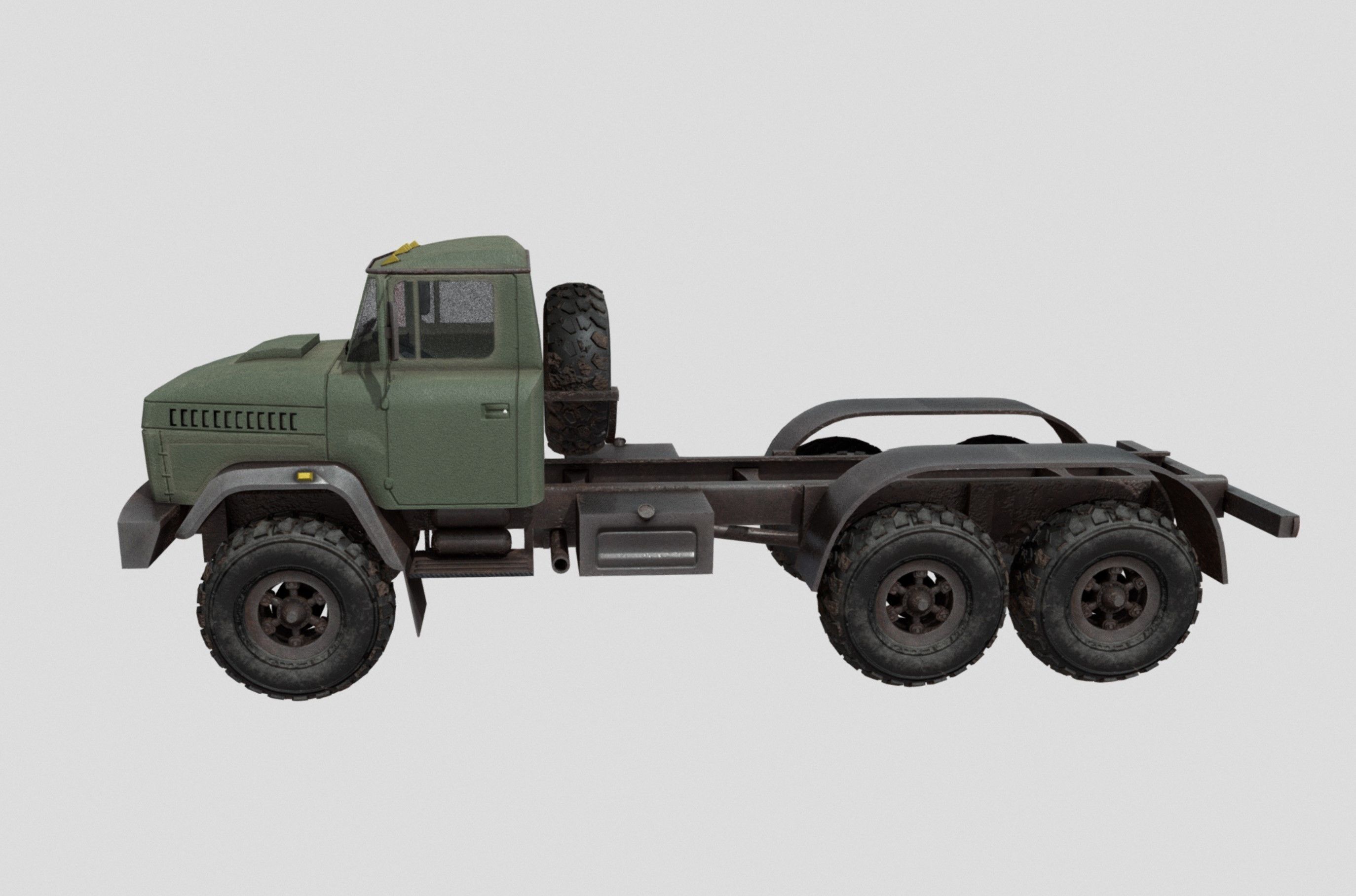 3D model KrAZ 6x6 Model VR / AR / low-poly | CGTrader
