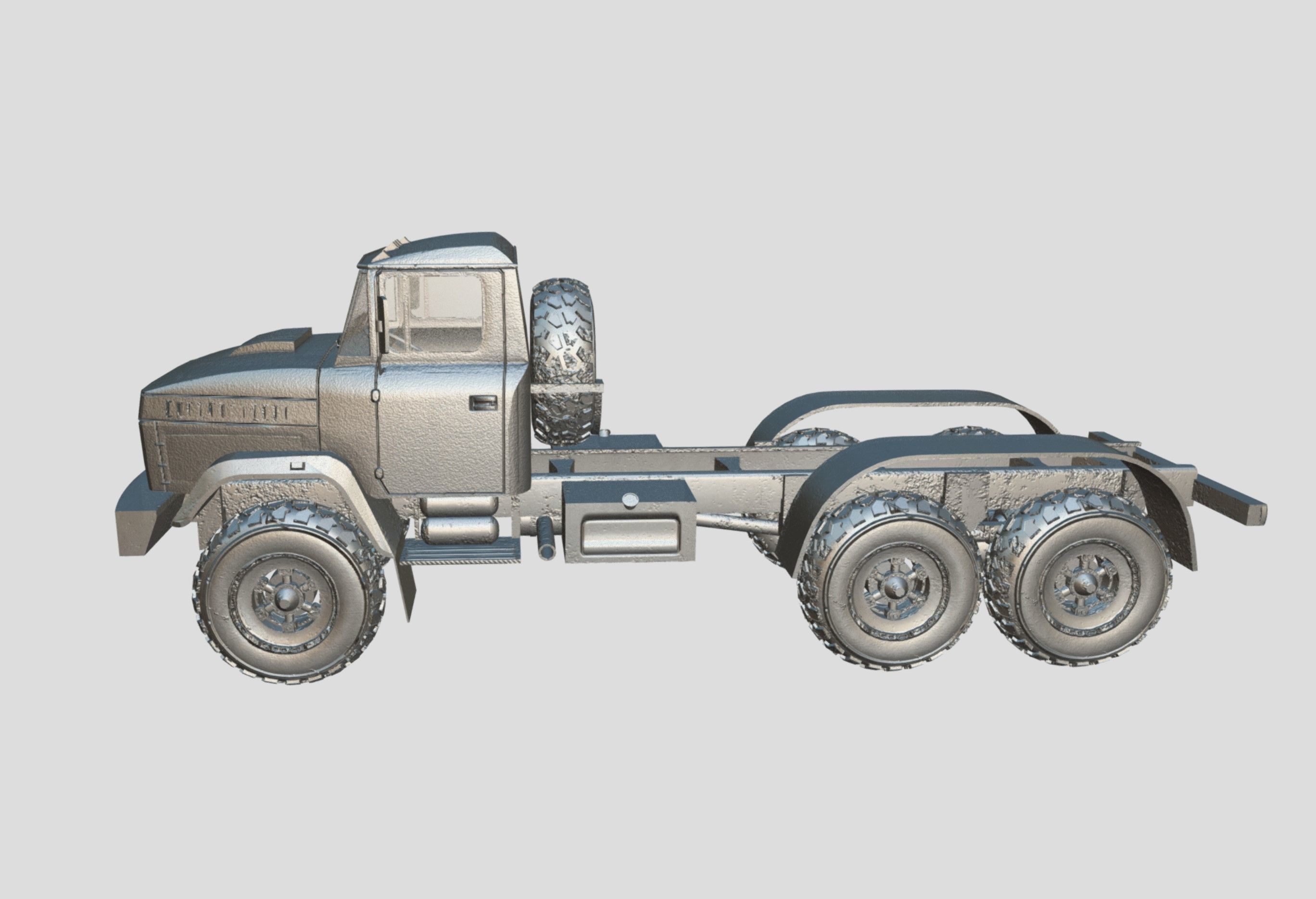 3D model KrAZ 6x6 Model VR / AR / low-poly | CGTrader