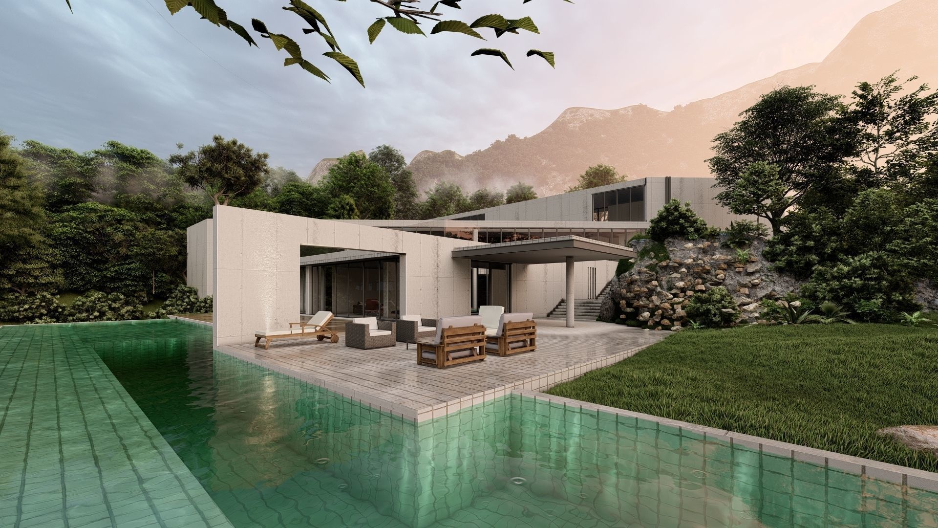 Lumion file - House in Monterrey - Mexico - Tadao Ando 3D model | CGTrader