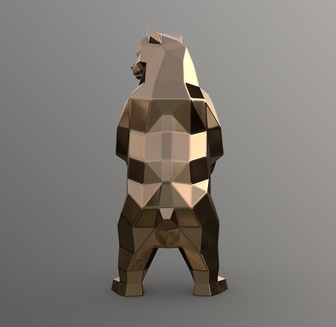 Grizzly bear 3D model 3D printable | CGTrader