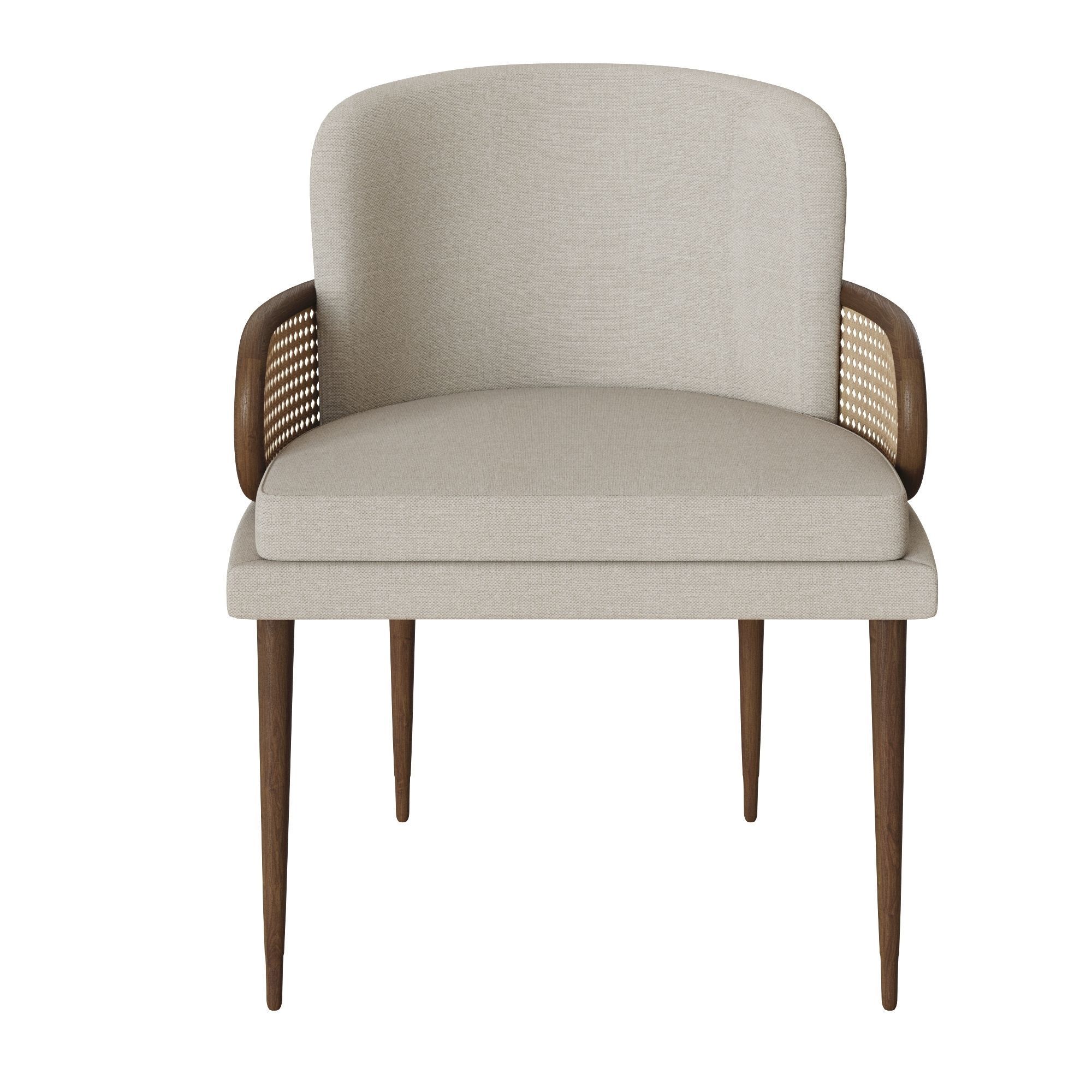 Rattan Chair Blakey dining chair modelo 3d 3D model rigged | CGTrader