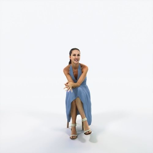 3D model Mirage 03H Listening Summer Sitting Casual Woman VR / AR / low ...