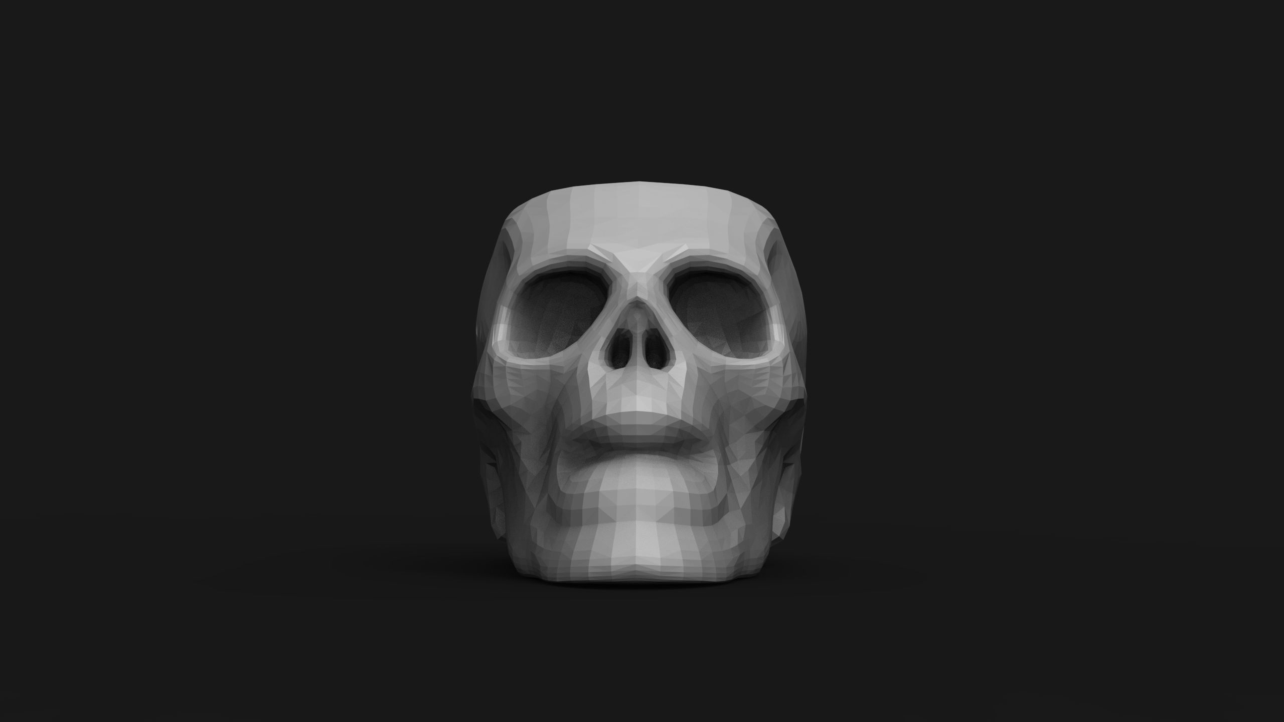 TRINKET BOX SKULL LOW POLY 3D model 3D printable | CGTrader