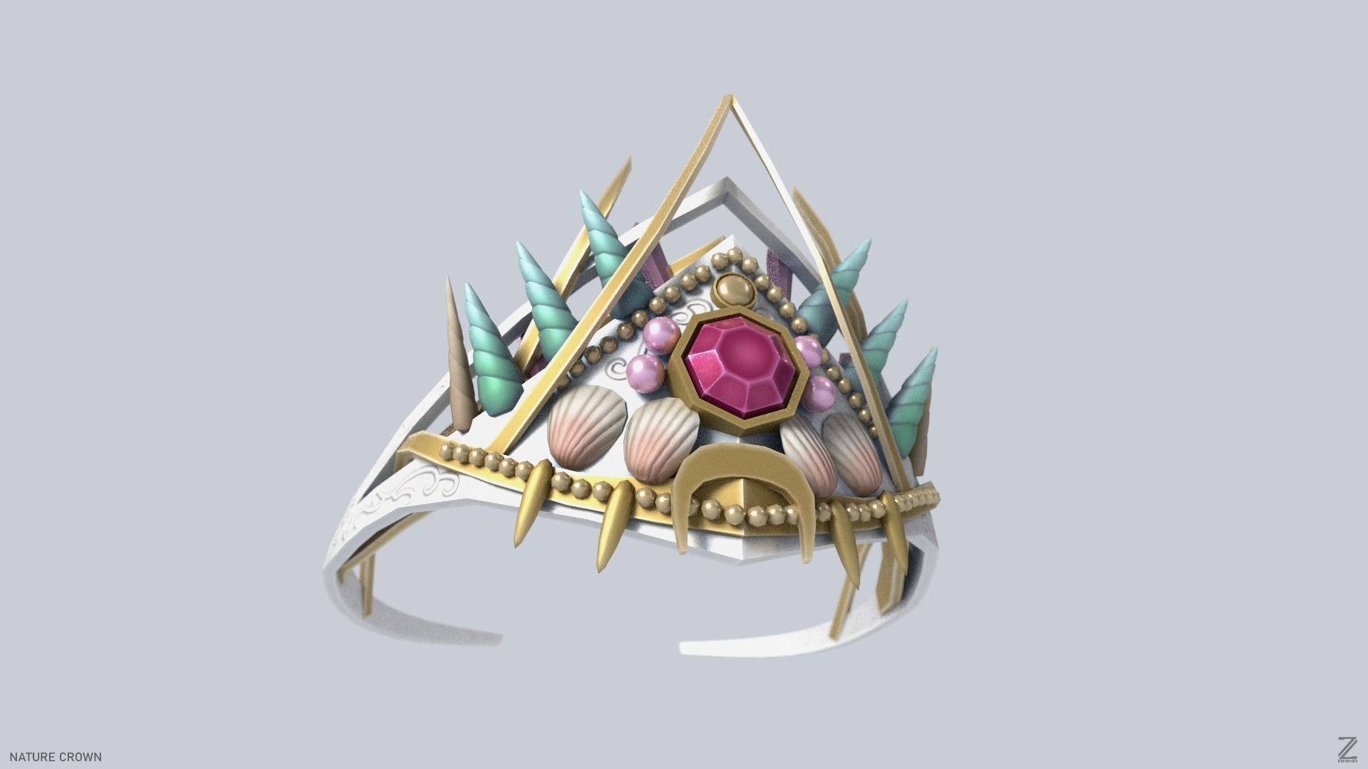 3D model Ocean crown VR / AR / low-poly | CGTrader