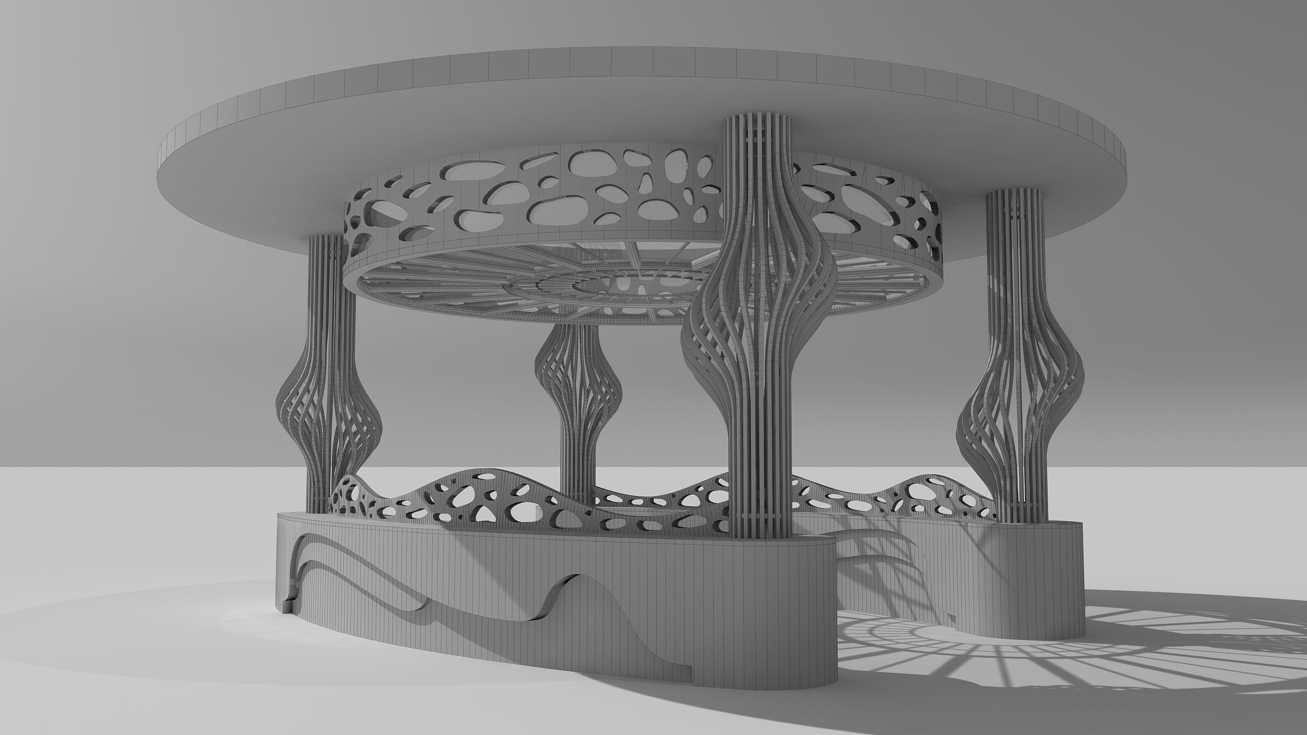 0189 - Parametric Pergola 3D model | CGTrader