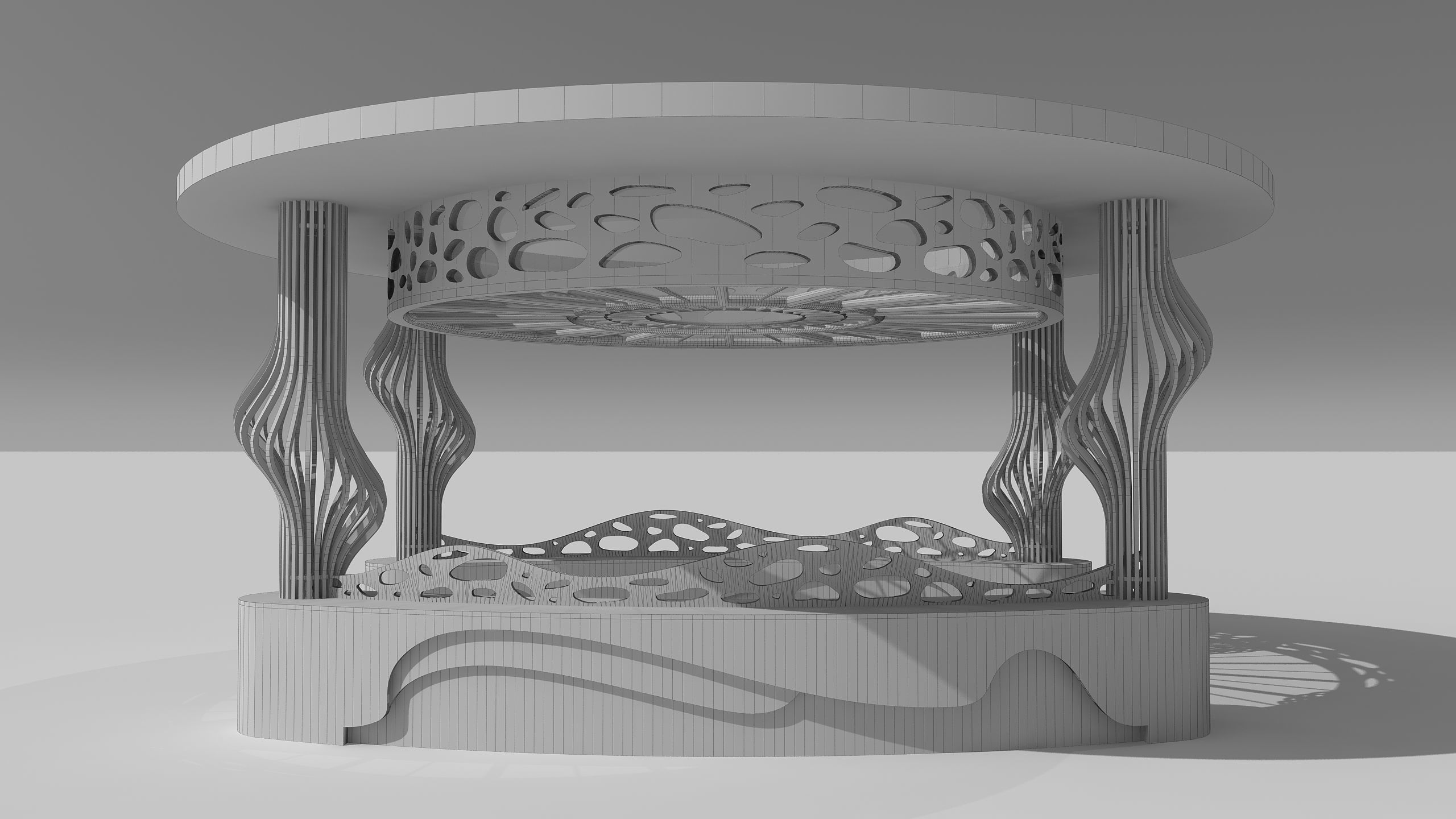 0189 - Parametric Pergola 3D model | CGTrader