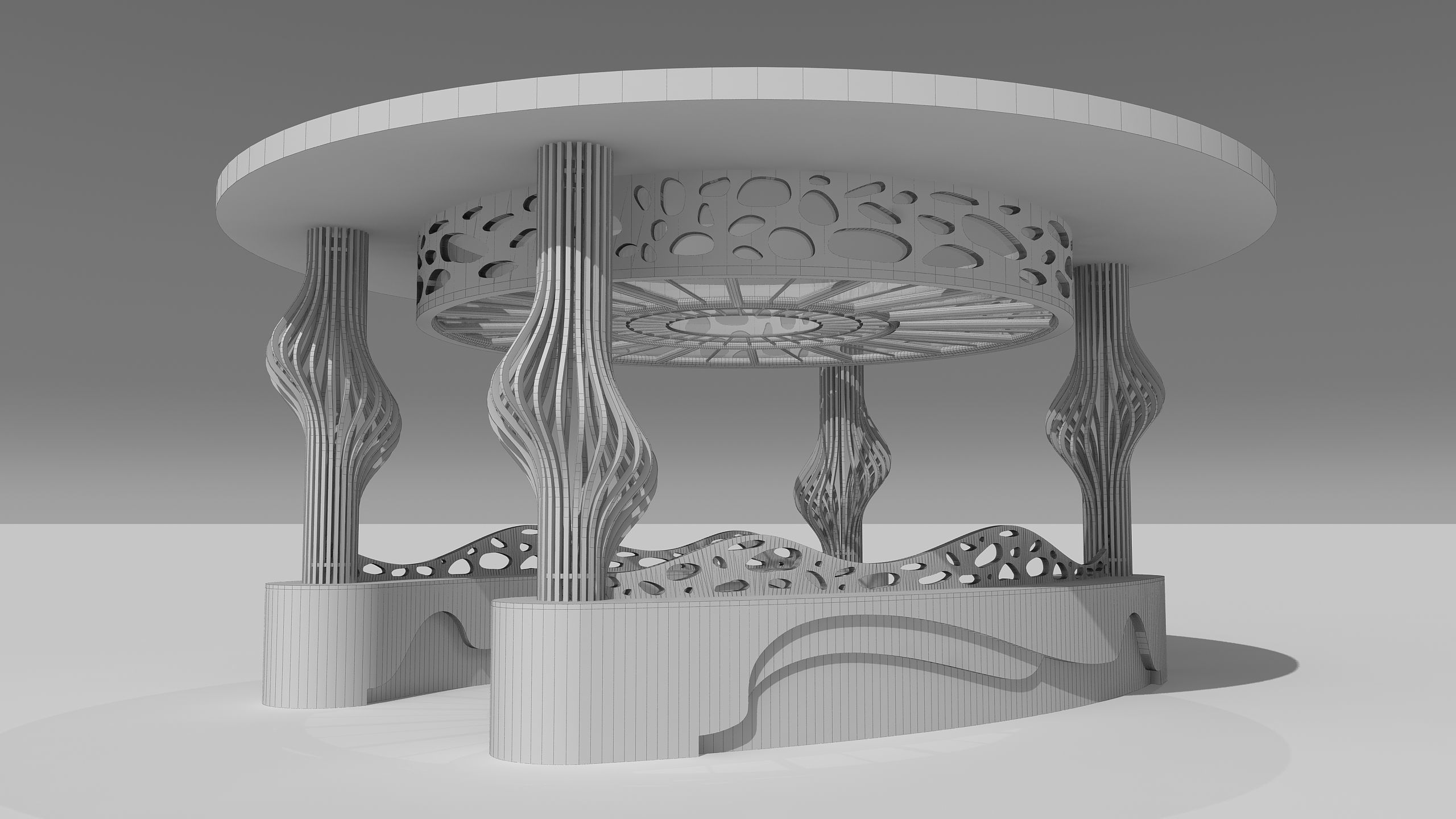0189 - Parametric Pergola 3D model | CGTrader