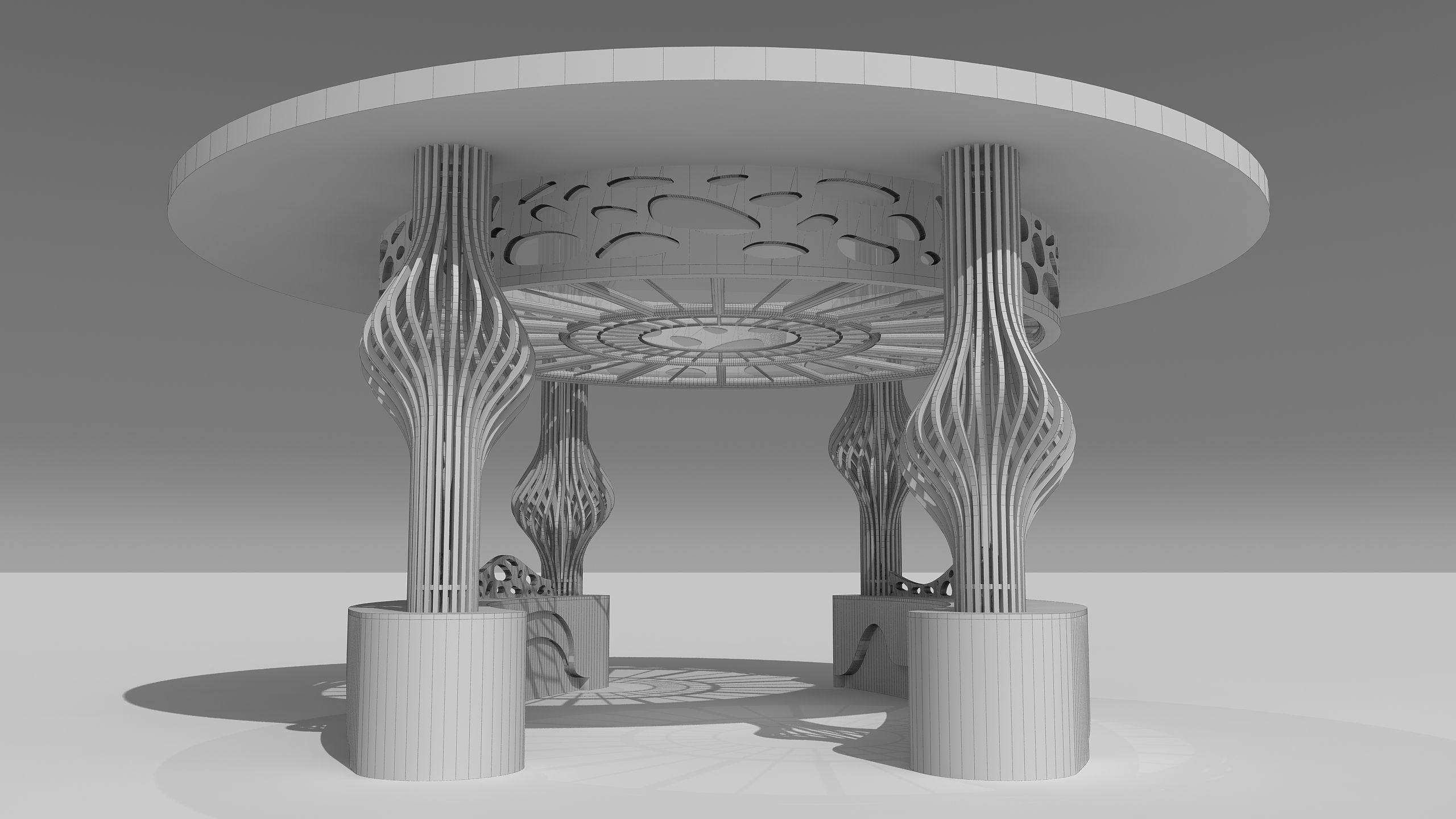 0189 - Parametric Pergola 3D model | CGTrader