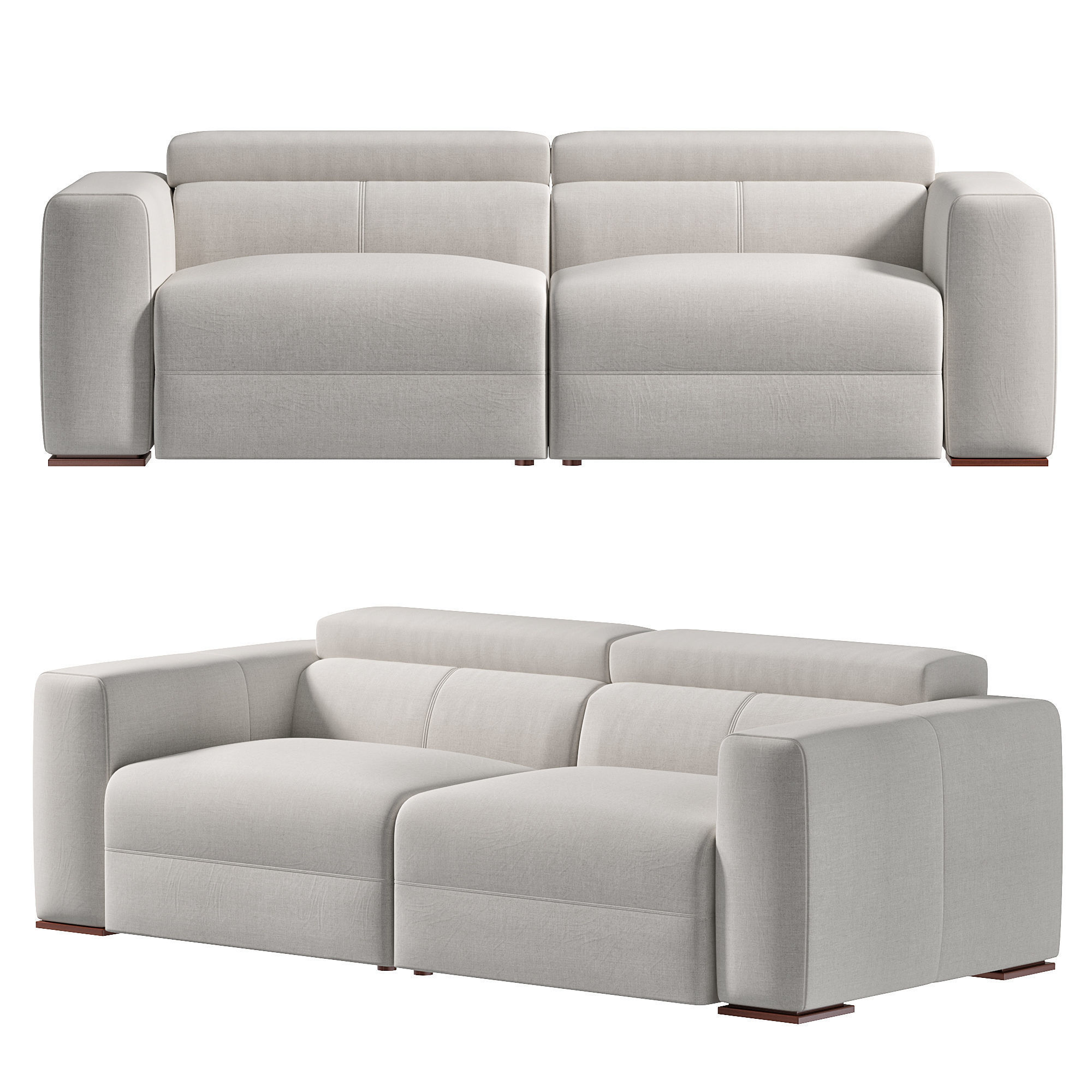 Balance sofa by Nattuzi 3D model | CGTrader