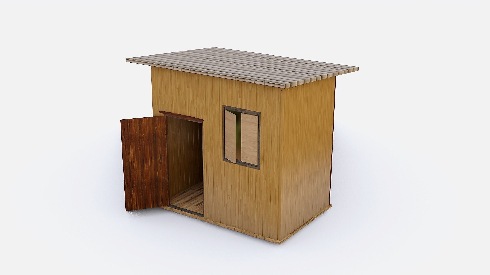 Backyard Workshop Shed 3D model | CGTrader