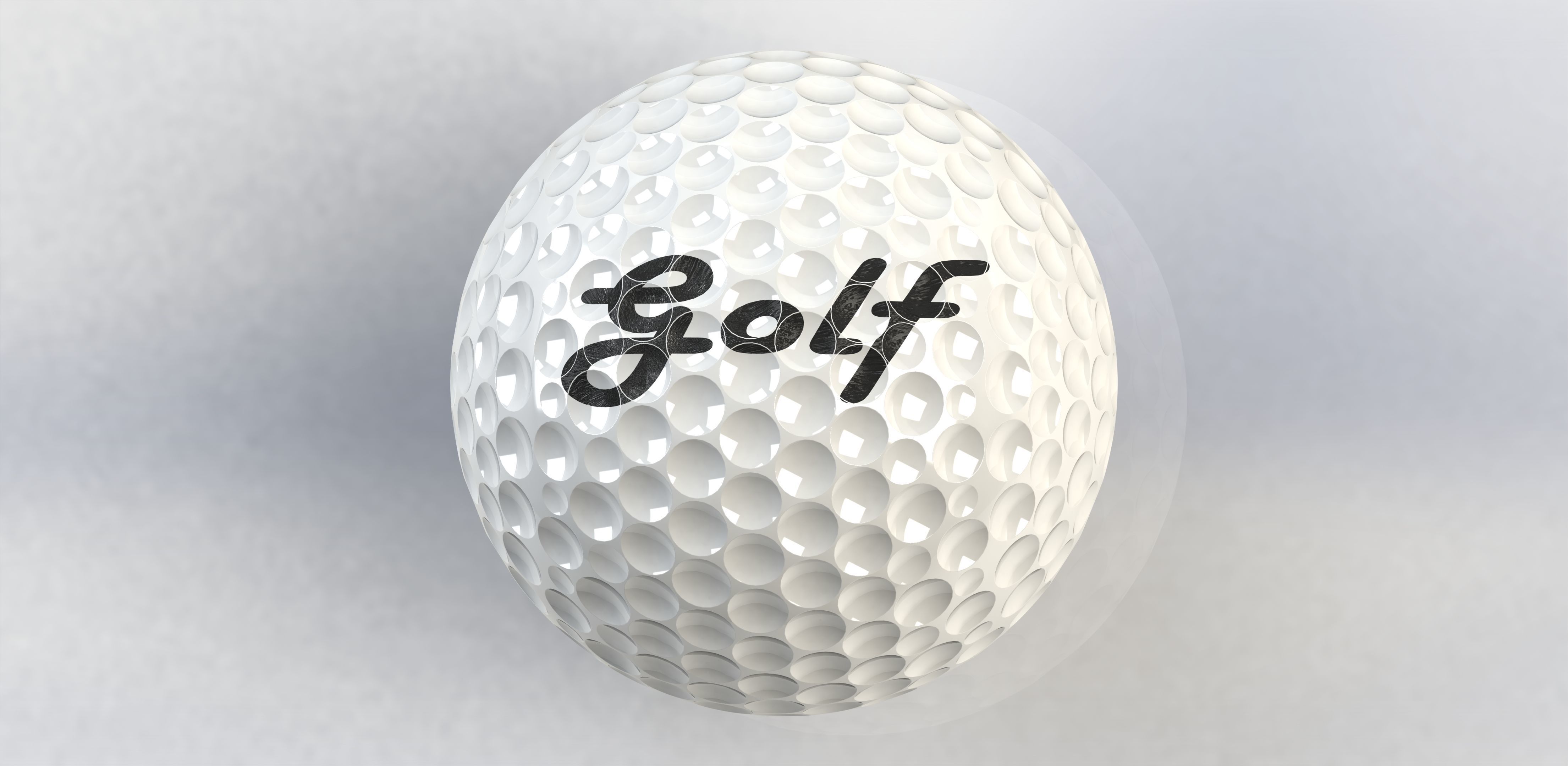 Golf ball Designed in Solidworks 3D model | CGTrader