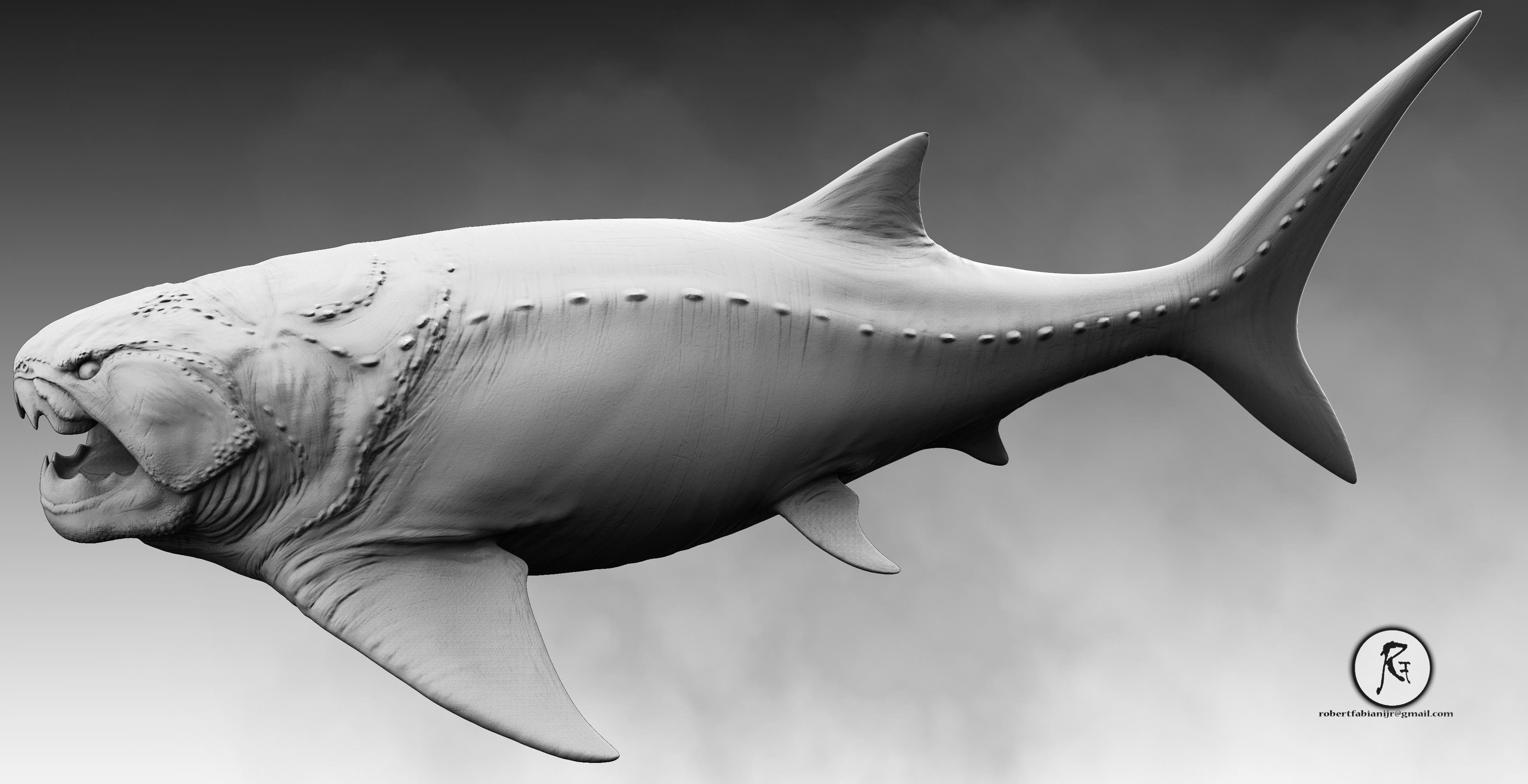 Dunkleosteus 3D model 3D printable | CGTrader