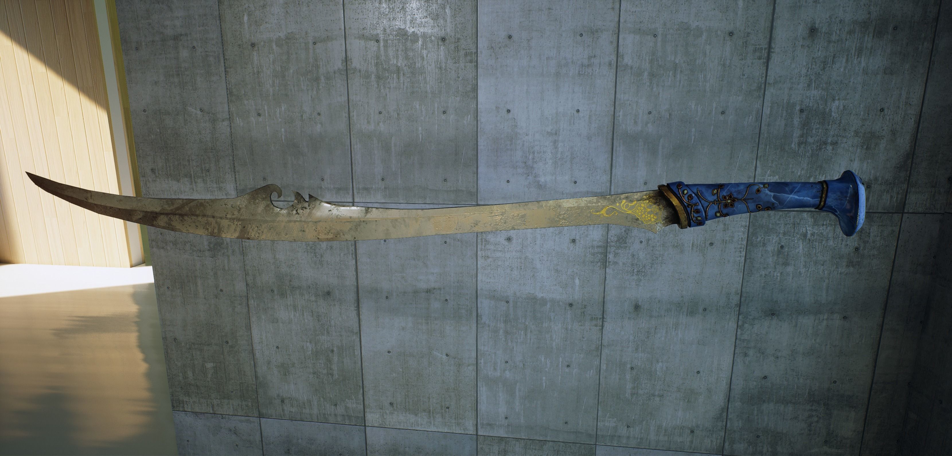 3D model Scimitar with Celestite Gem Hilt VR / AR / low-poly | CGTrader