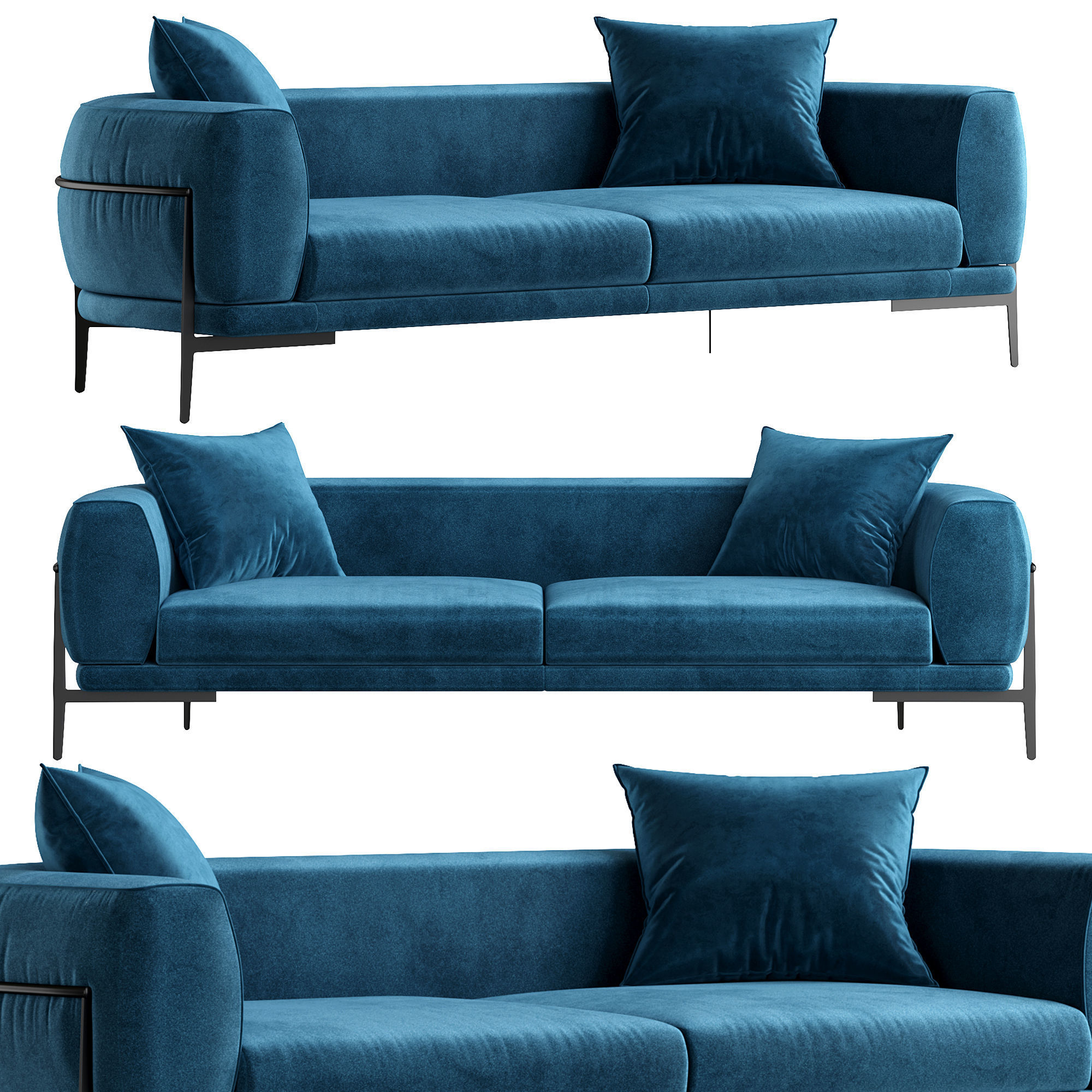 NATUZZI ITALIA OBLO SOFA by Natuzzi 3D model | CGTrader