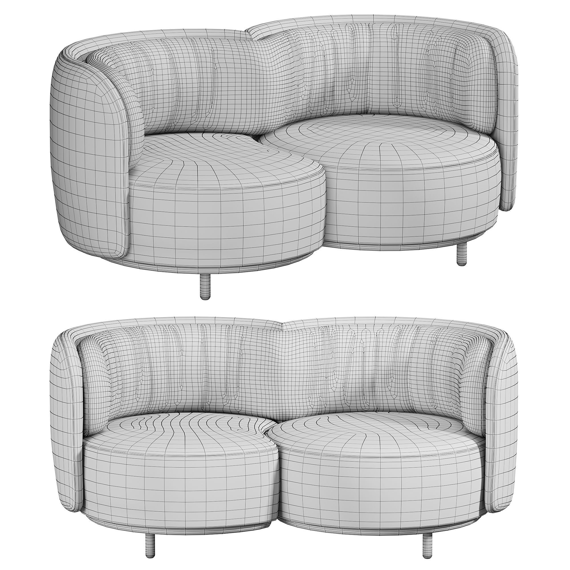 Wave Sofa by Natuzzi 3D model | CGTrader