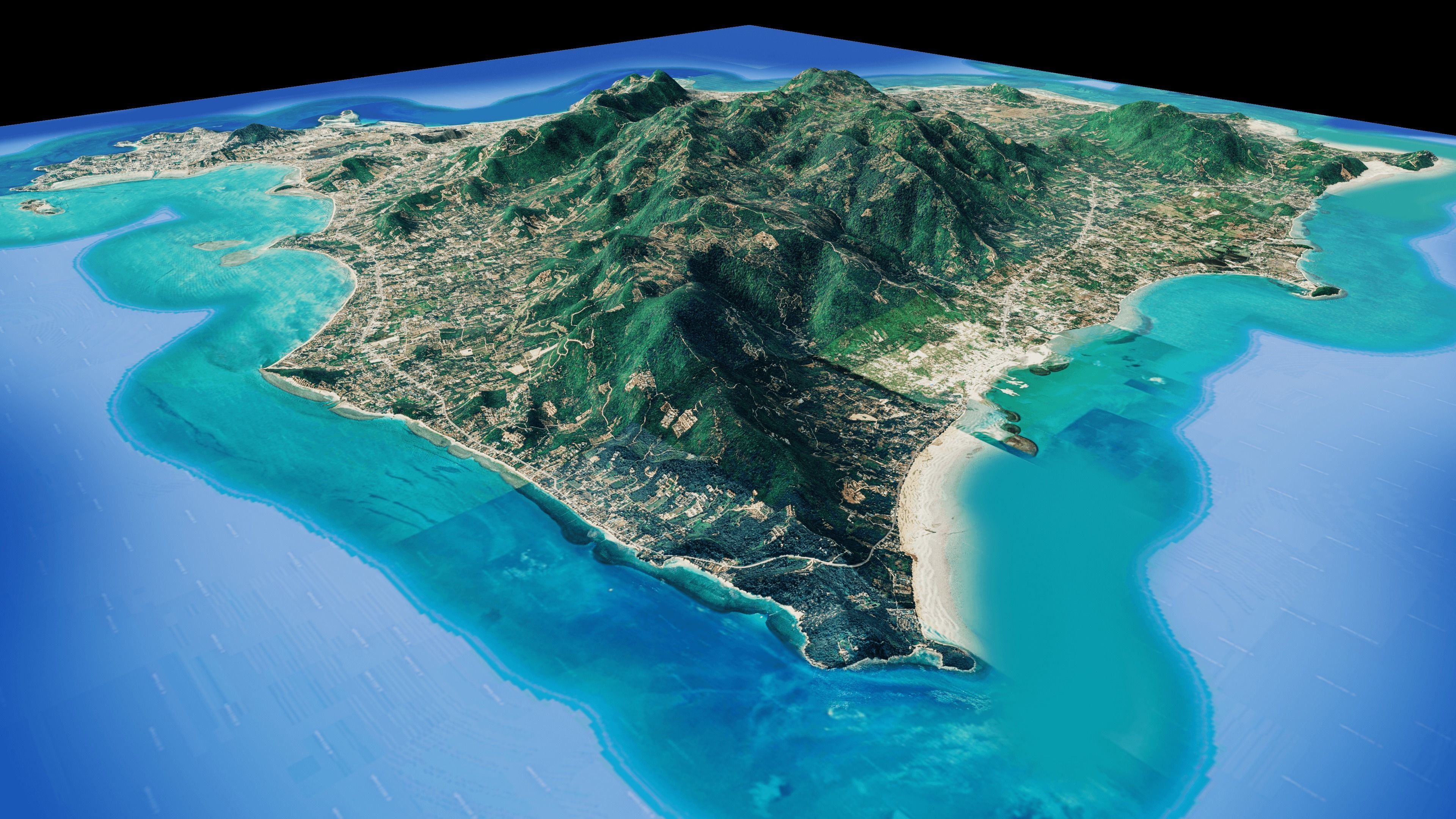 Ko Samui island full 3d model terrain 3D model | CGTrader