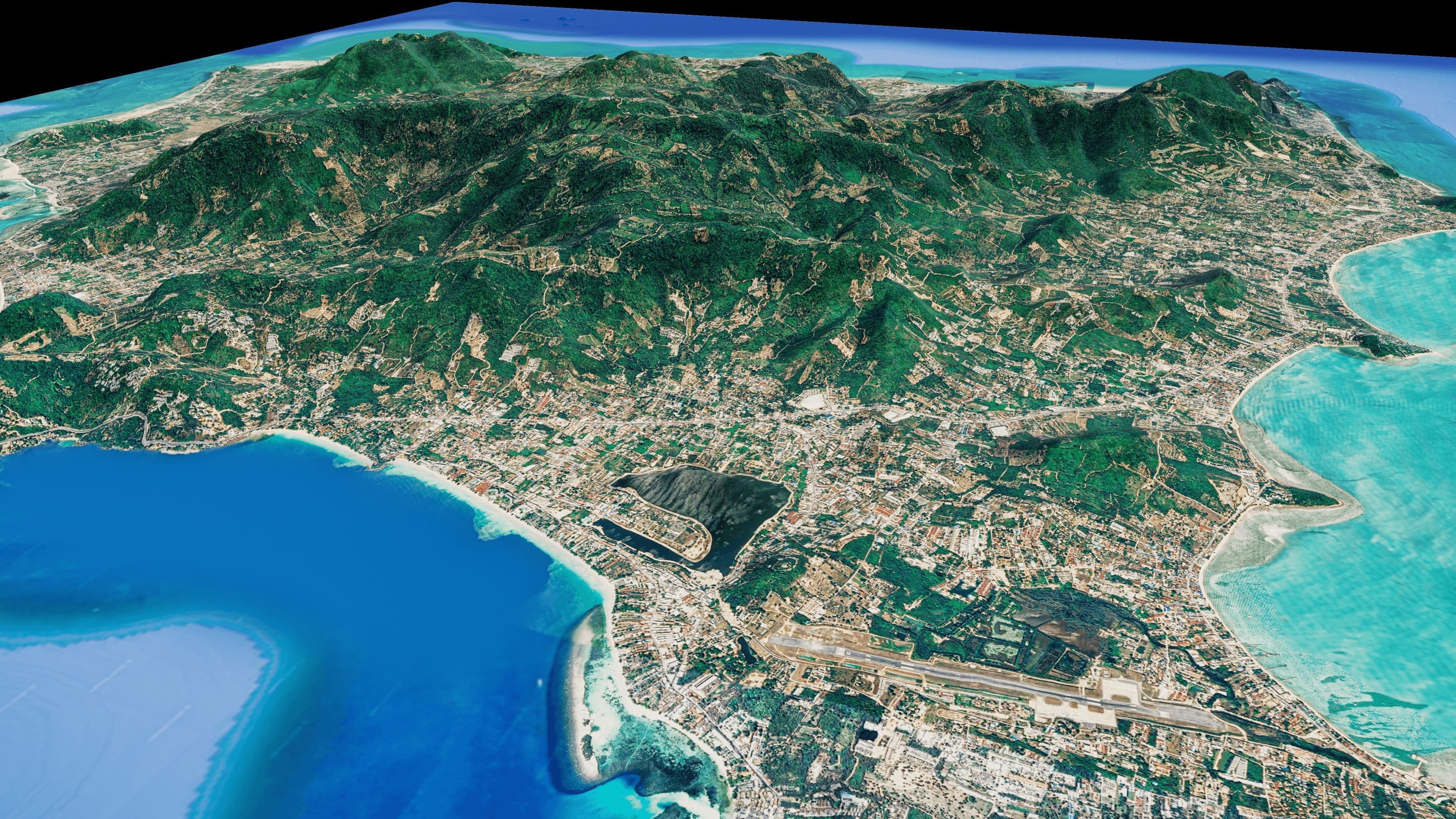 Ko Samui island full 3d model terrain 3D model | CGTrader