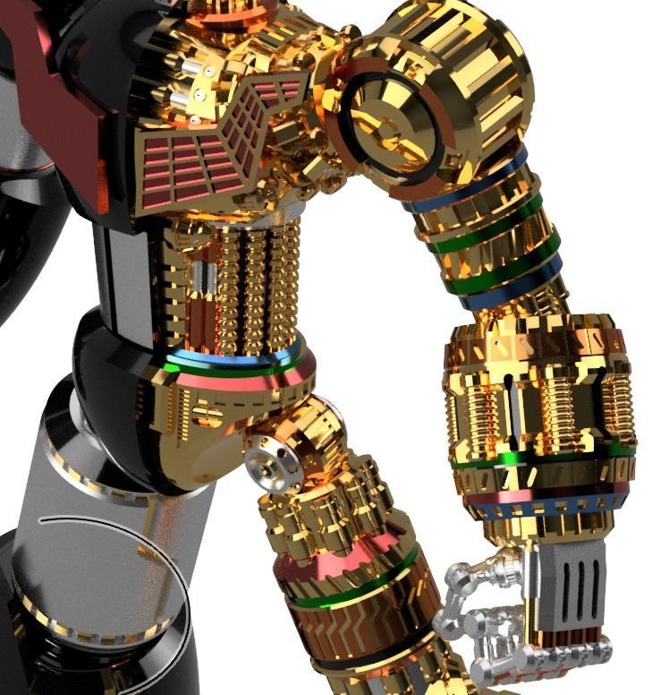 30cm mazinger z half mechanic high detail statue 3D model 3D printable ...