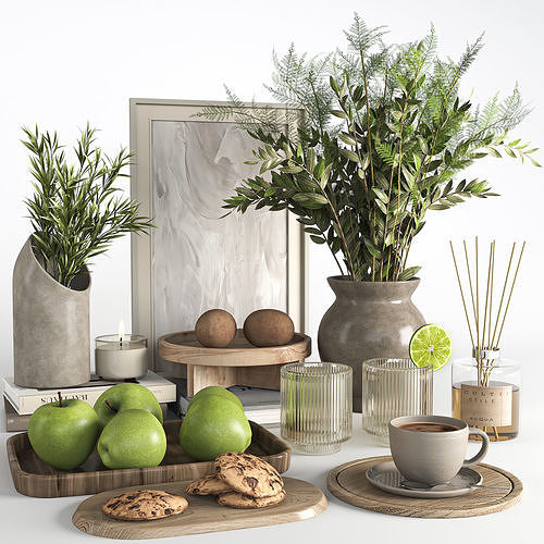 Decorative set 024 3D model | CGTrader