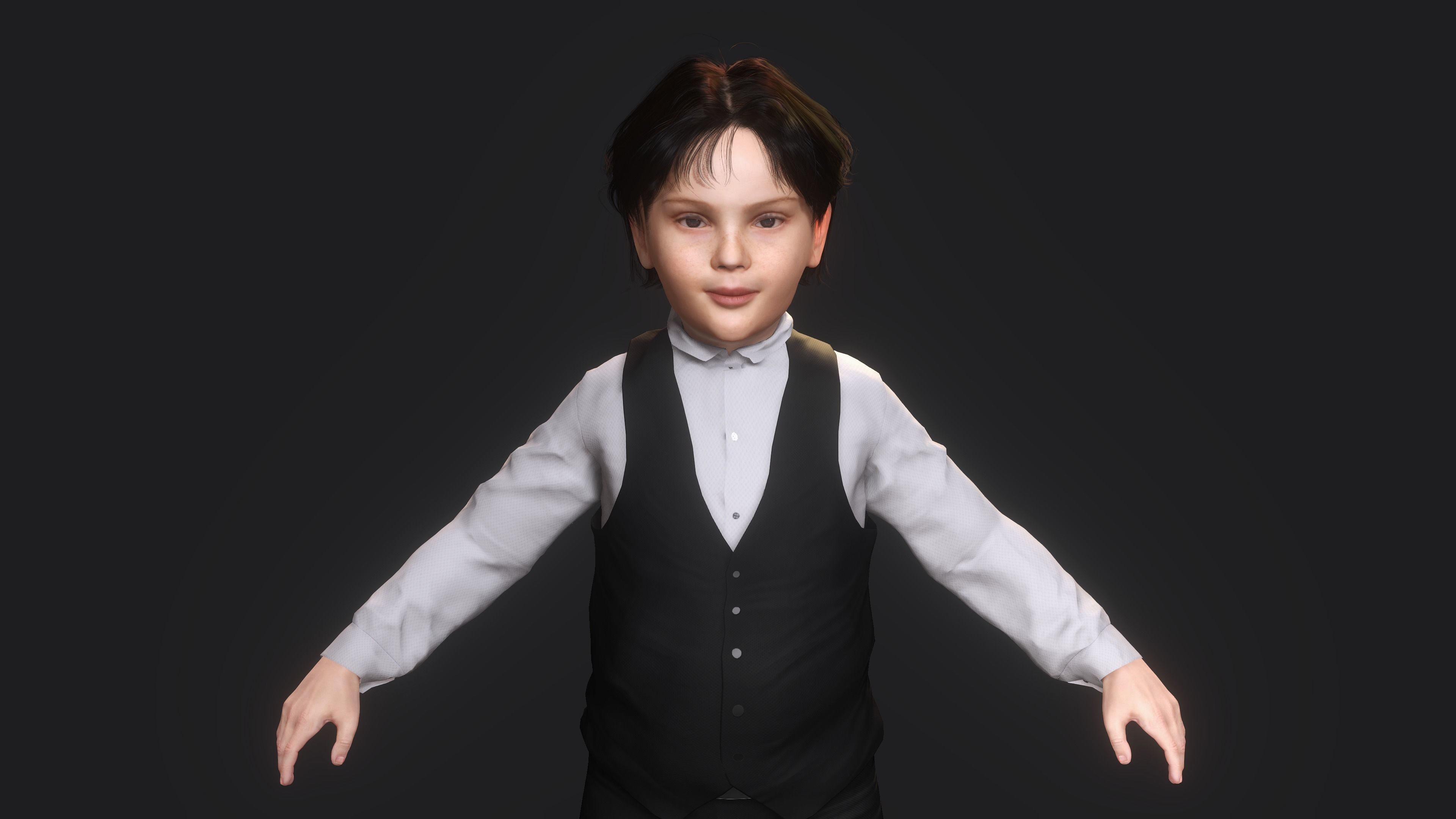 3D model AAA 3D MODEL EUROPEAN JEWISH BOY CHARACTER - JEWISH BOY OUTFIT ...
