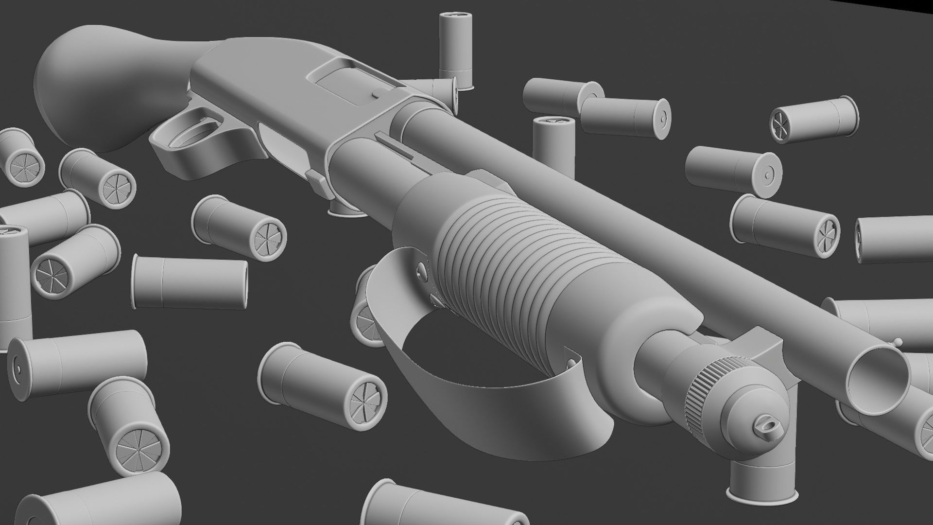 3D model Shotgun Mossberg 590 VR / AR / low-poly | CGTrader