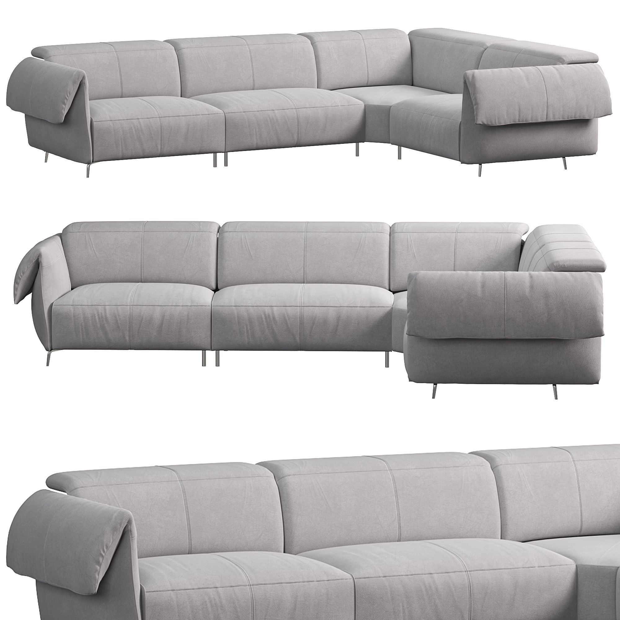 Seagull sofa by Natuzzi italia 3D model | CGTrader