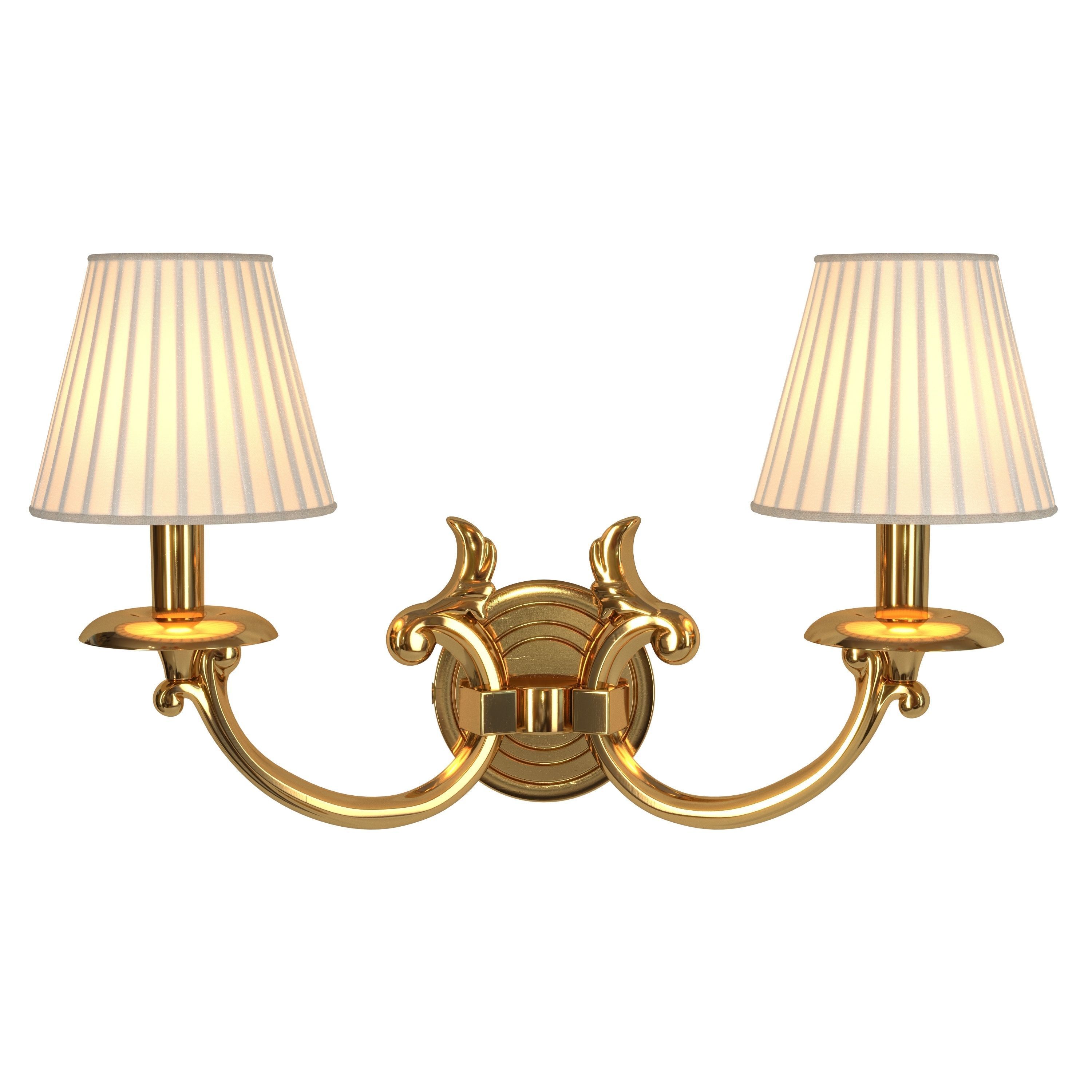 Retro Rustic Style Wall Light free 3D model | CGTrader