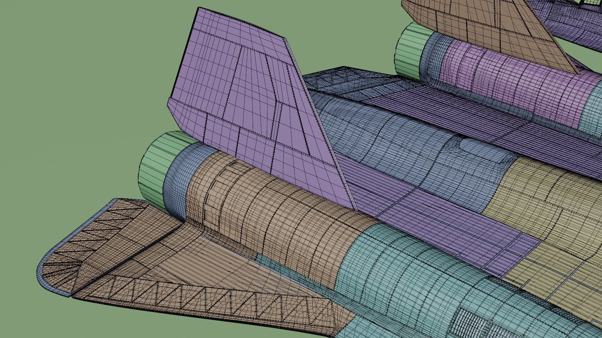 Lockheed Sr 71 Blackbird BnW 3D model | CGTrader