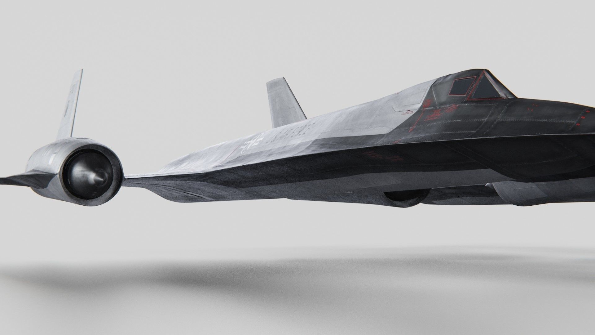 Lockheed Sr 71 Blackbird BnW 3D model | CGTrader