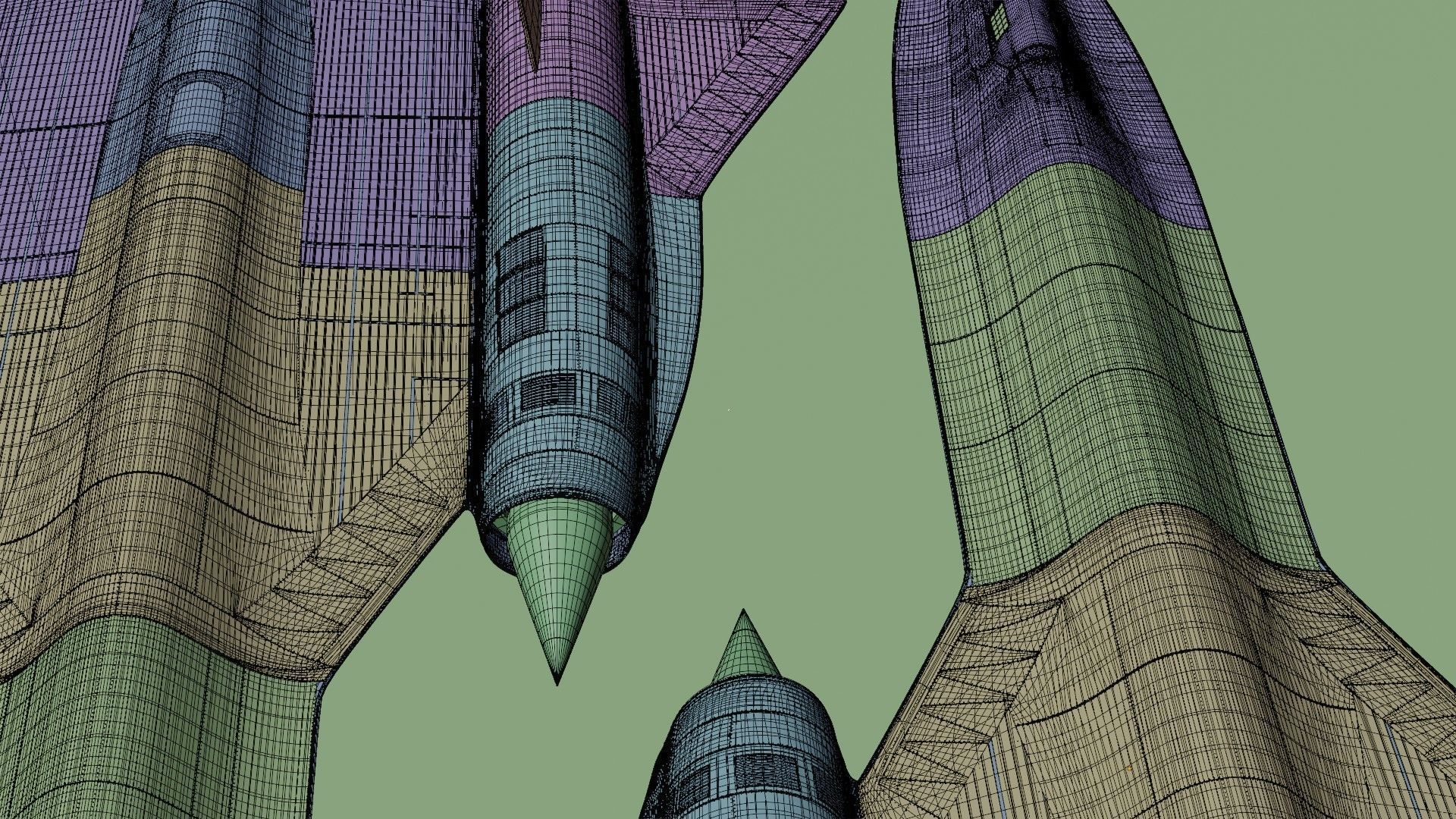 Lockheed Sr 71 Blackbird BnW 3D model | CGTrader