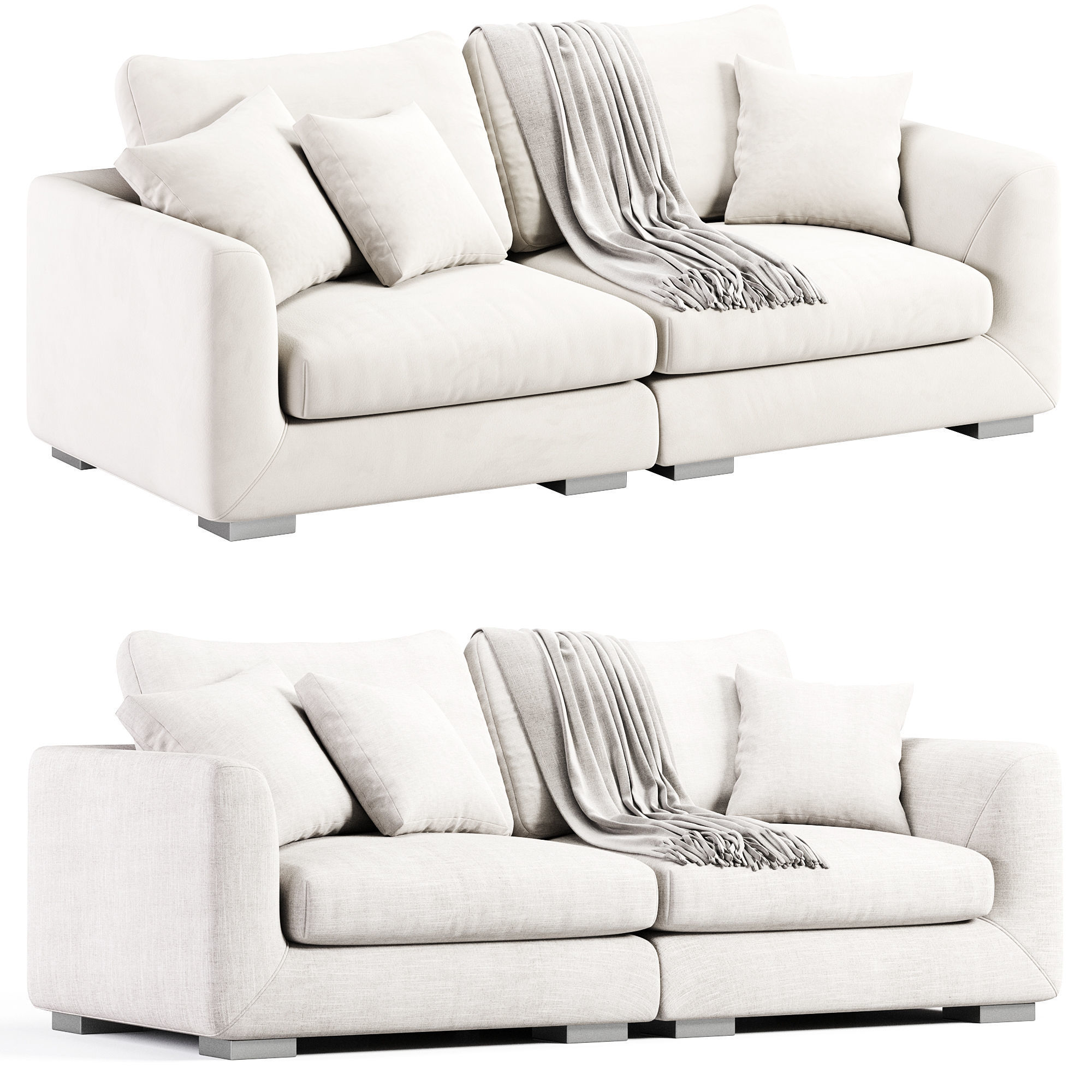 Feathers Sofa 3D model | CGTrader