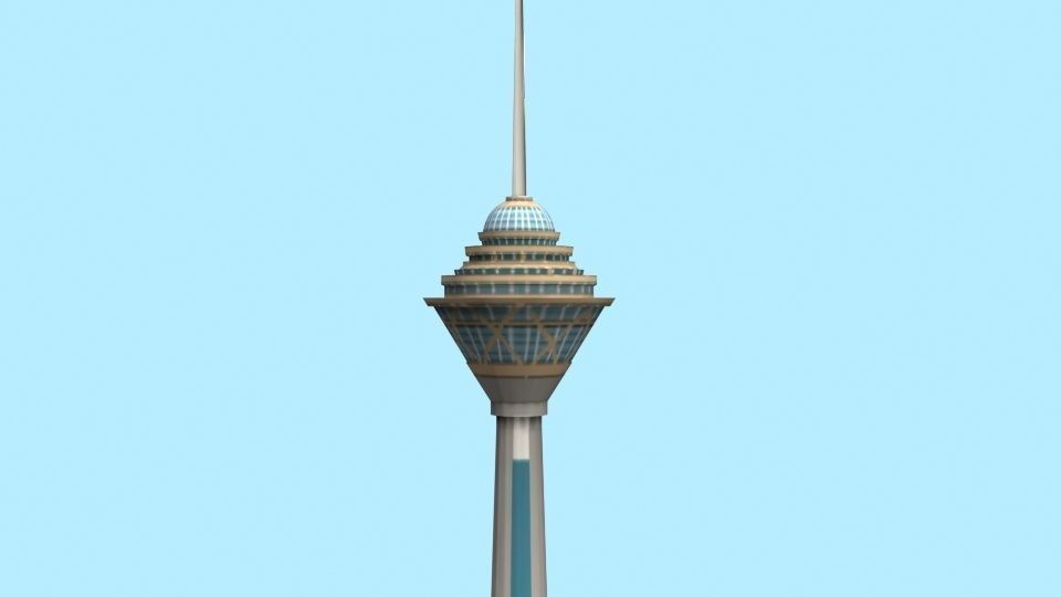 3D model Milad Tower 3d model VR / AR / low-poly | CGTrader
