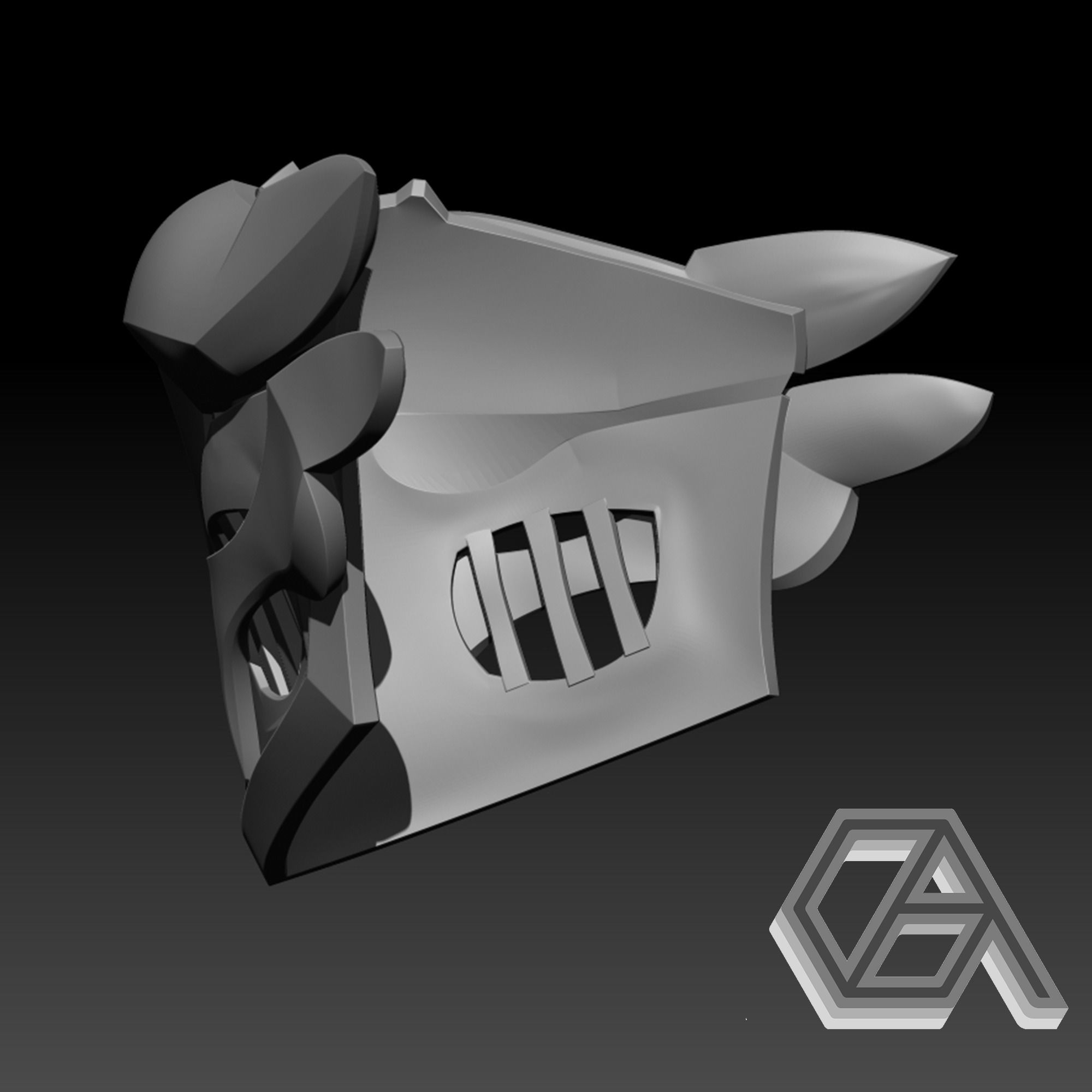 League of Legends Arcane Ekko Firelight Gang Mask 3D model 3D printable ...