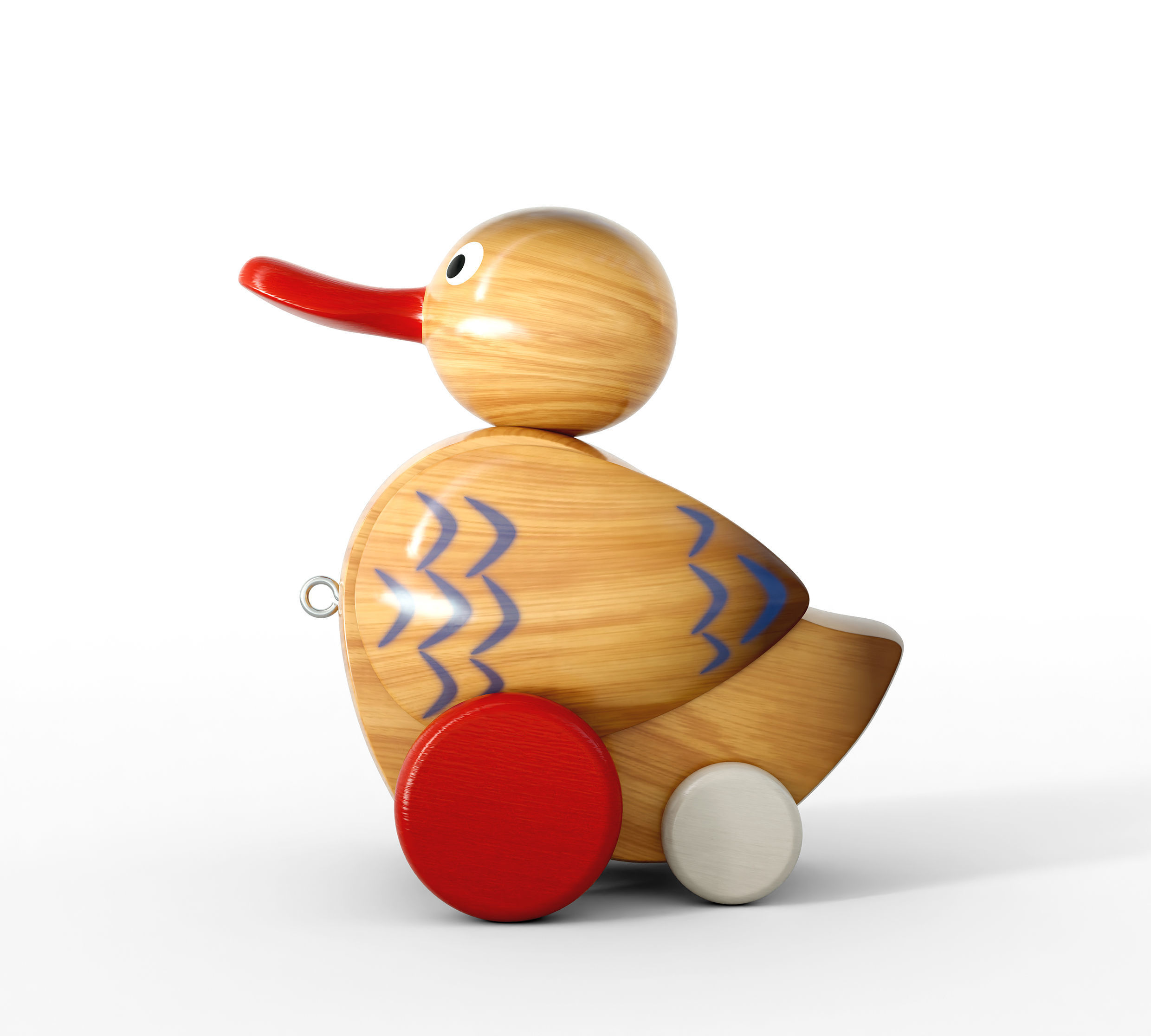 Vintage Wooden Duck Toy 3D model | CGTrader