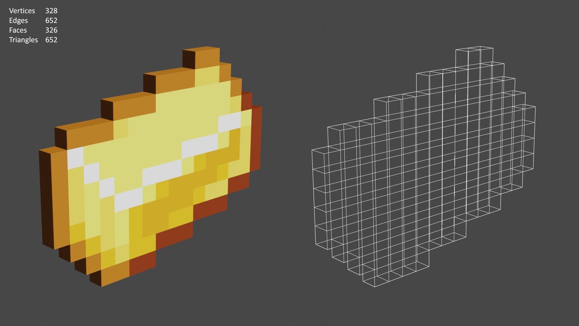 3D model Minecraft Gold Ingot VR / AR / low-poly | CGTrader
