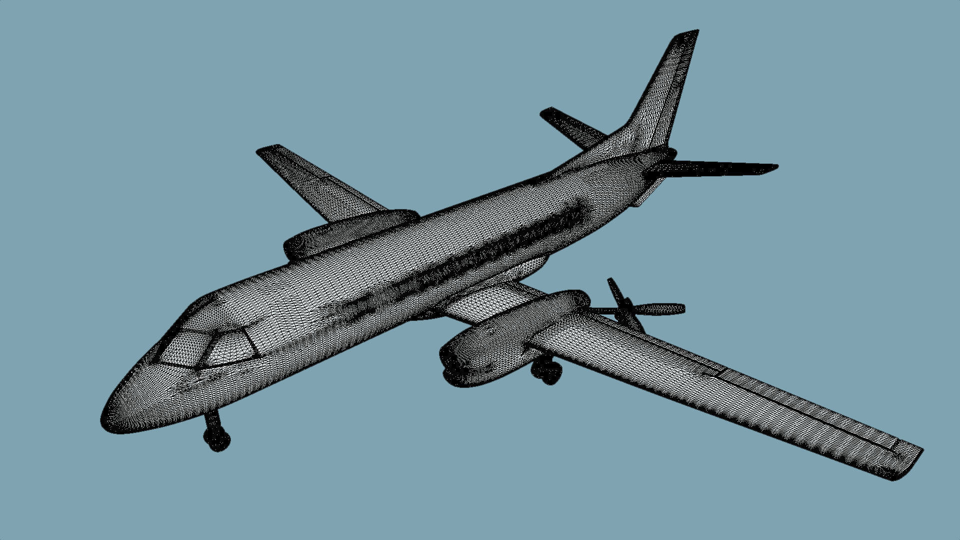 Saab 340A - 3D Printable Model 3D model 3D printable | CGTrader