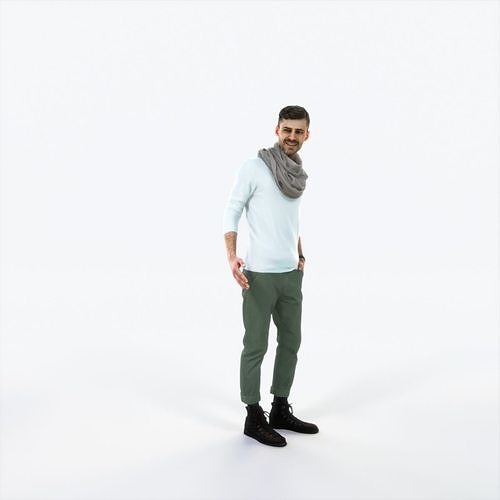 3D model Posture 03K Couple Casual Man VR / AR / low-poly | CGTrader