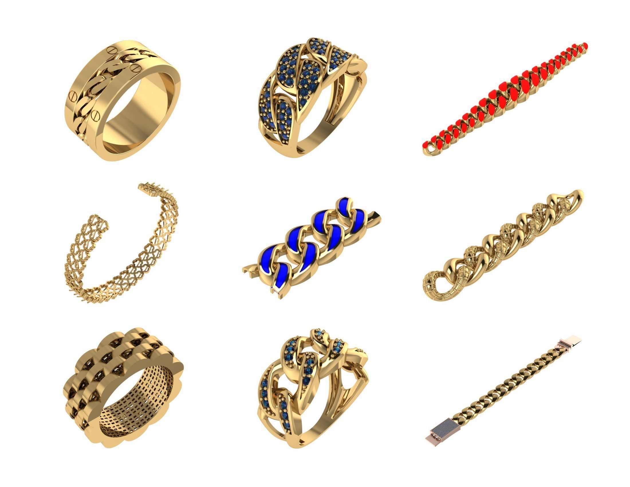 800 BULK CUBAN LINK CHAIN 3D PRINT MODEL 3D model 3D printable | CGTrader