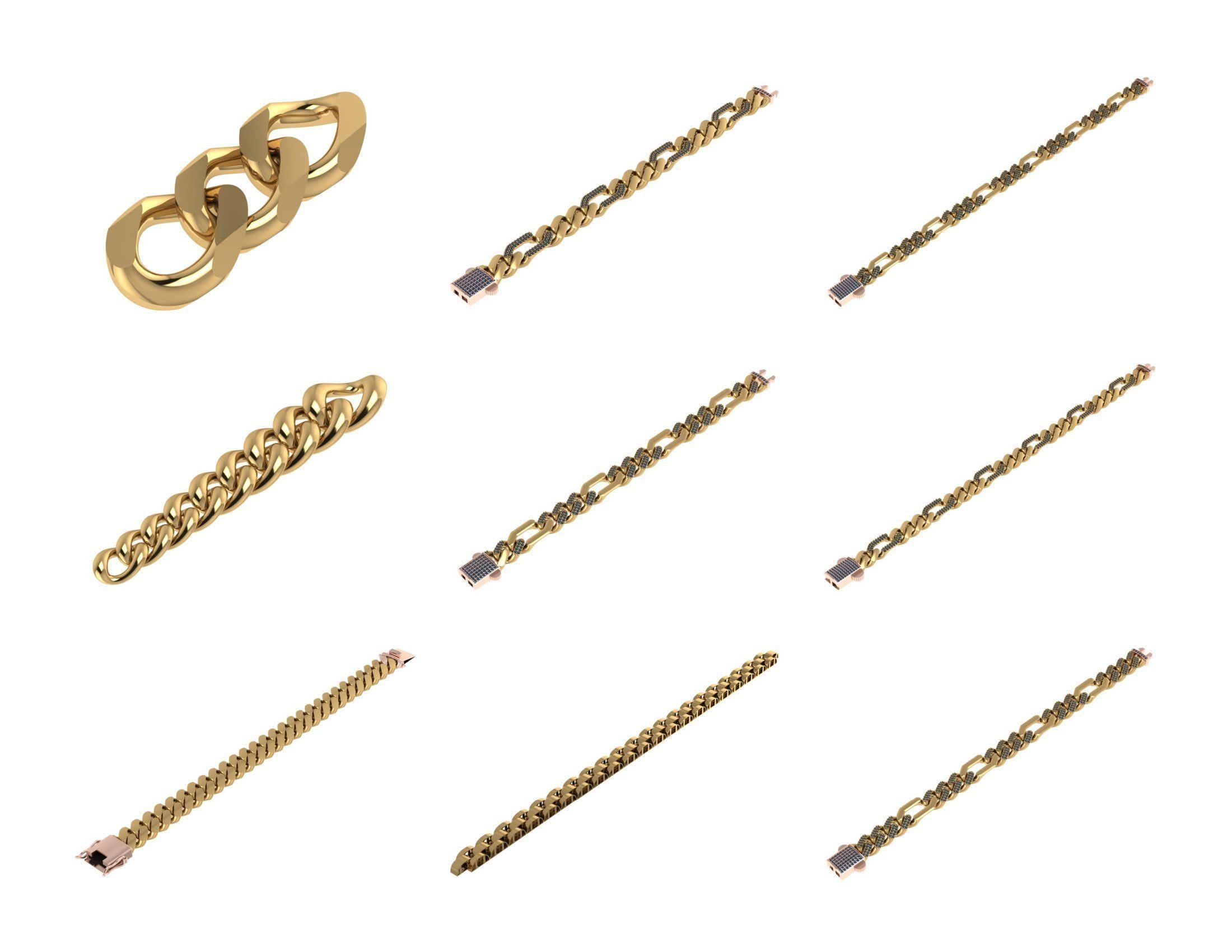 800 BULK CUBAN LINK CHAIN 3D PRINT MODEL 3D model 3D printable | CGTrader