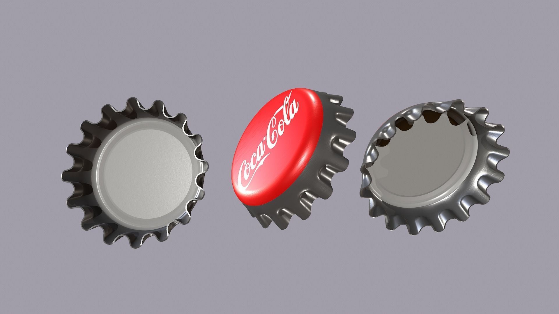 3D model Coca Cola Bottle Cap VR / AR / low-poly | CGTrader