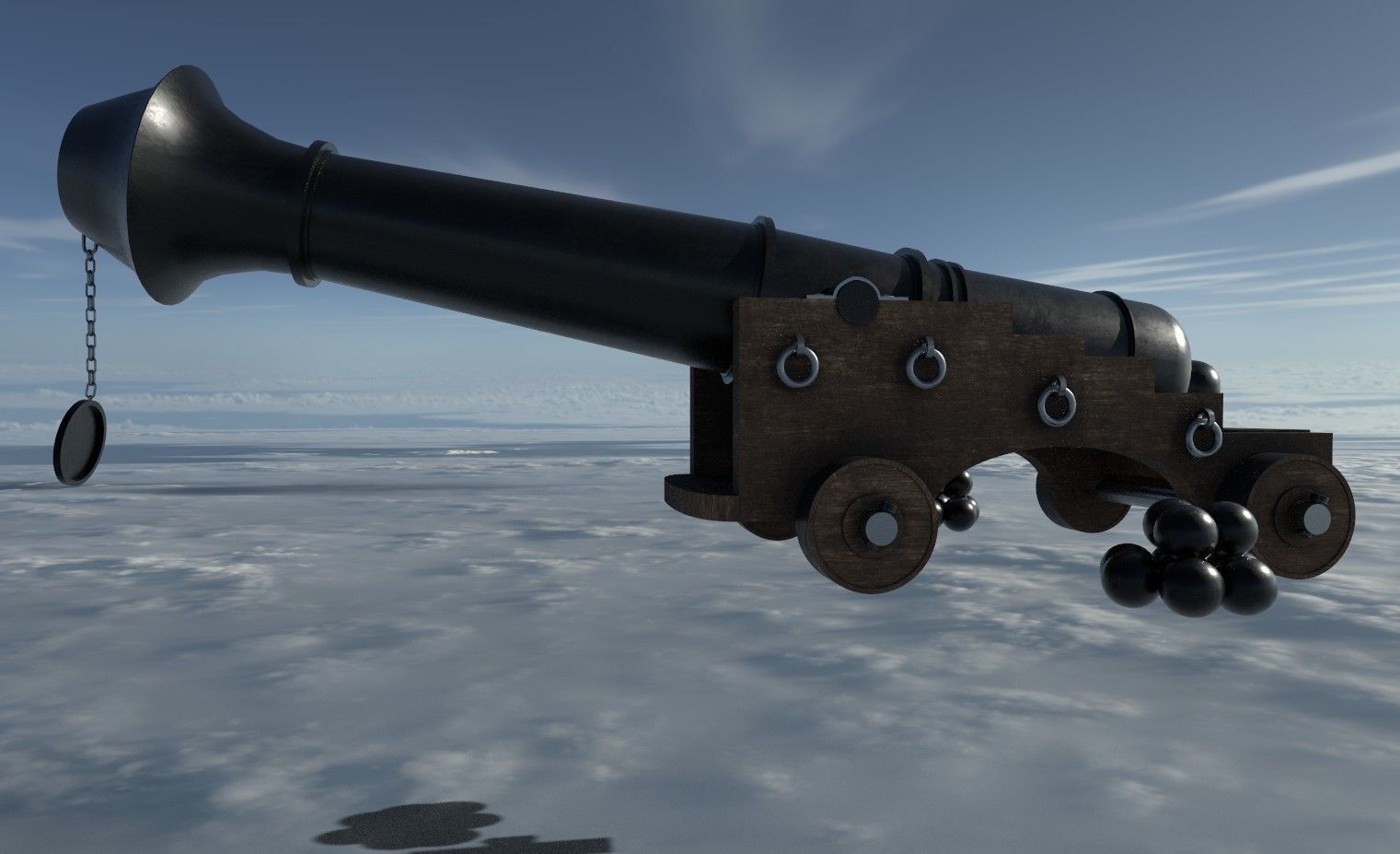 3D model old battle cannon VR / AR / low-poly | CGTrader