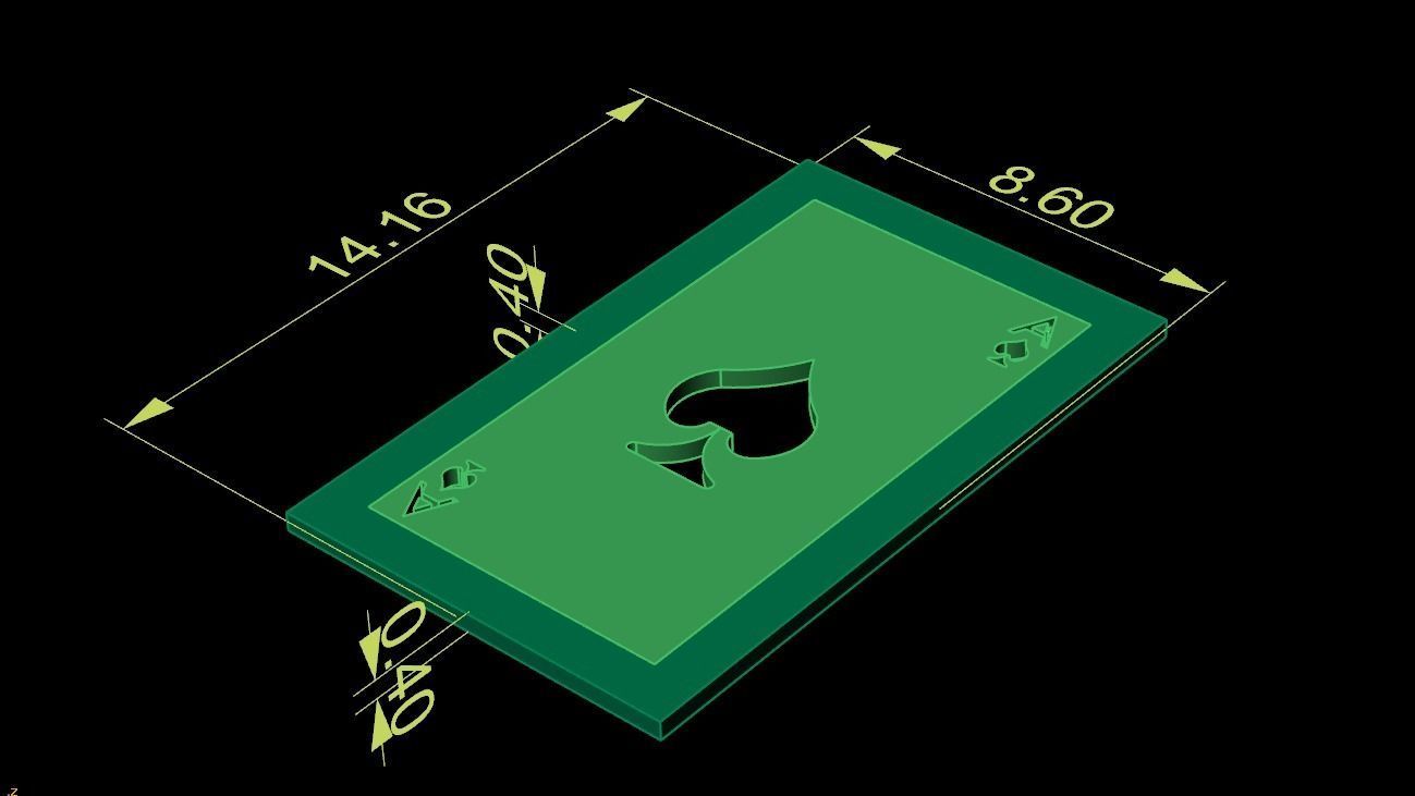 Solitare Card free 3D model 3D printable | CGTrader