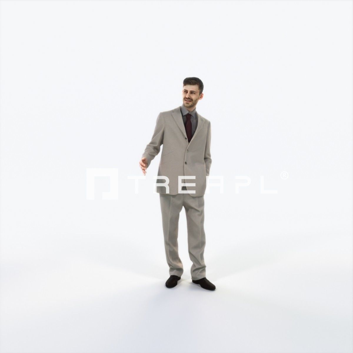 3D model Posture 05D Explaining Couple Elegant Business Man VR / AR ...